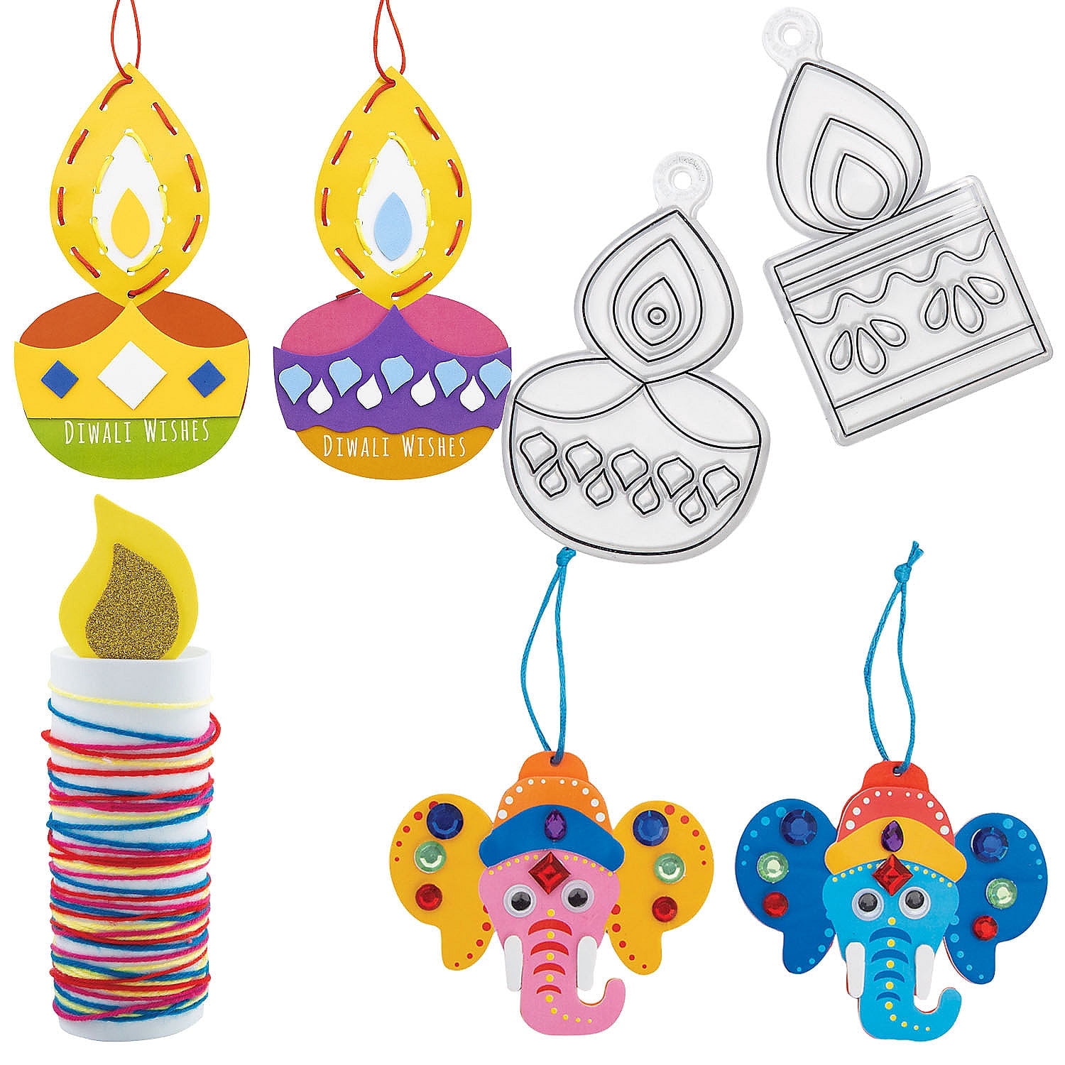 Fun Express Diwali Craft Kits Assortment - 57 Pc - Walmart.com
