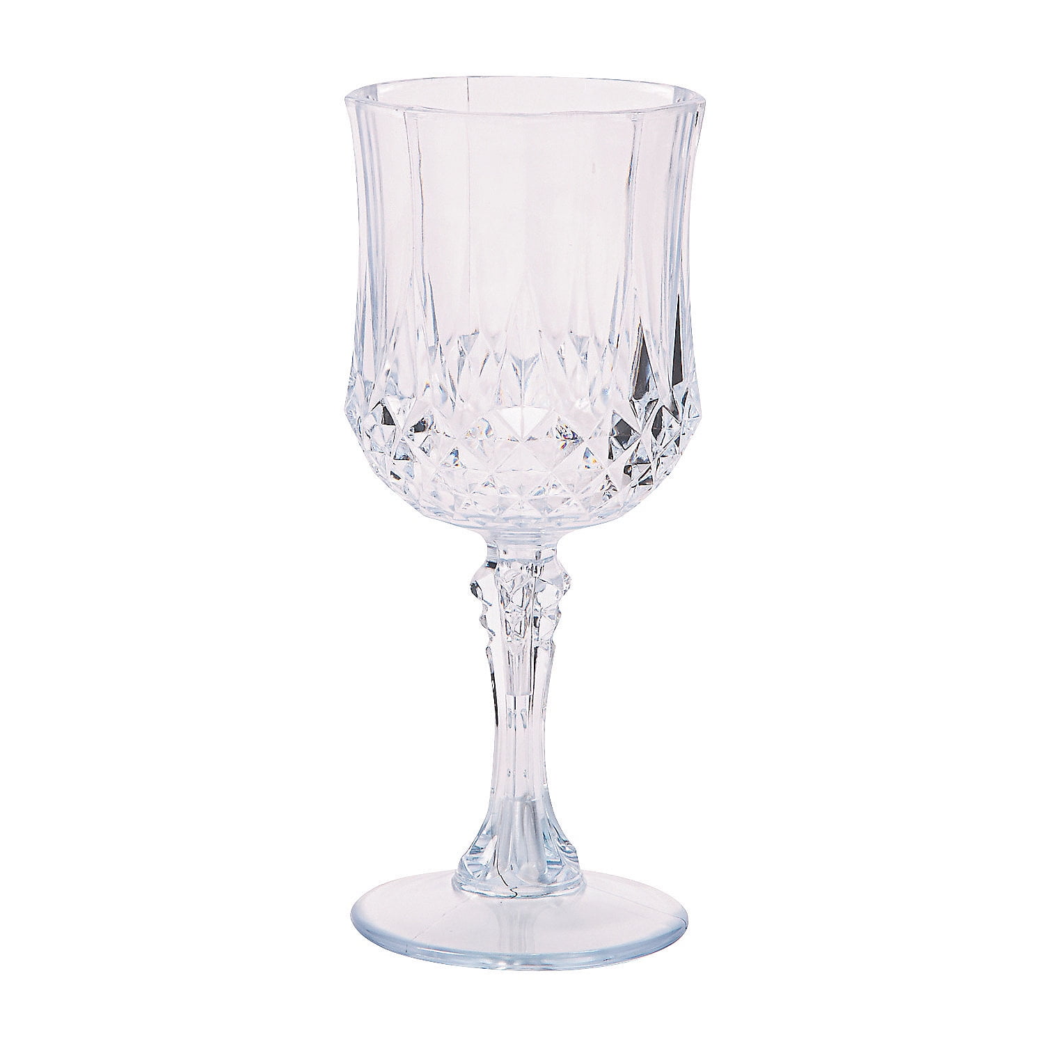 Fun Express Elegant 8 oz Patterned Plastic Wine Glasses (Set of 12 ...