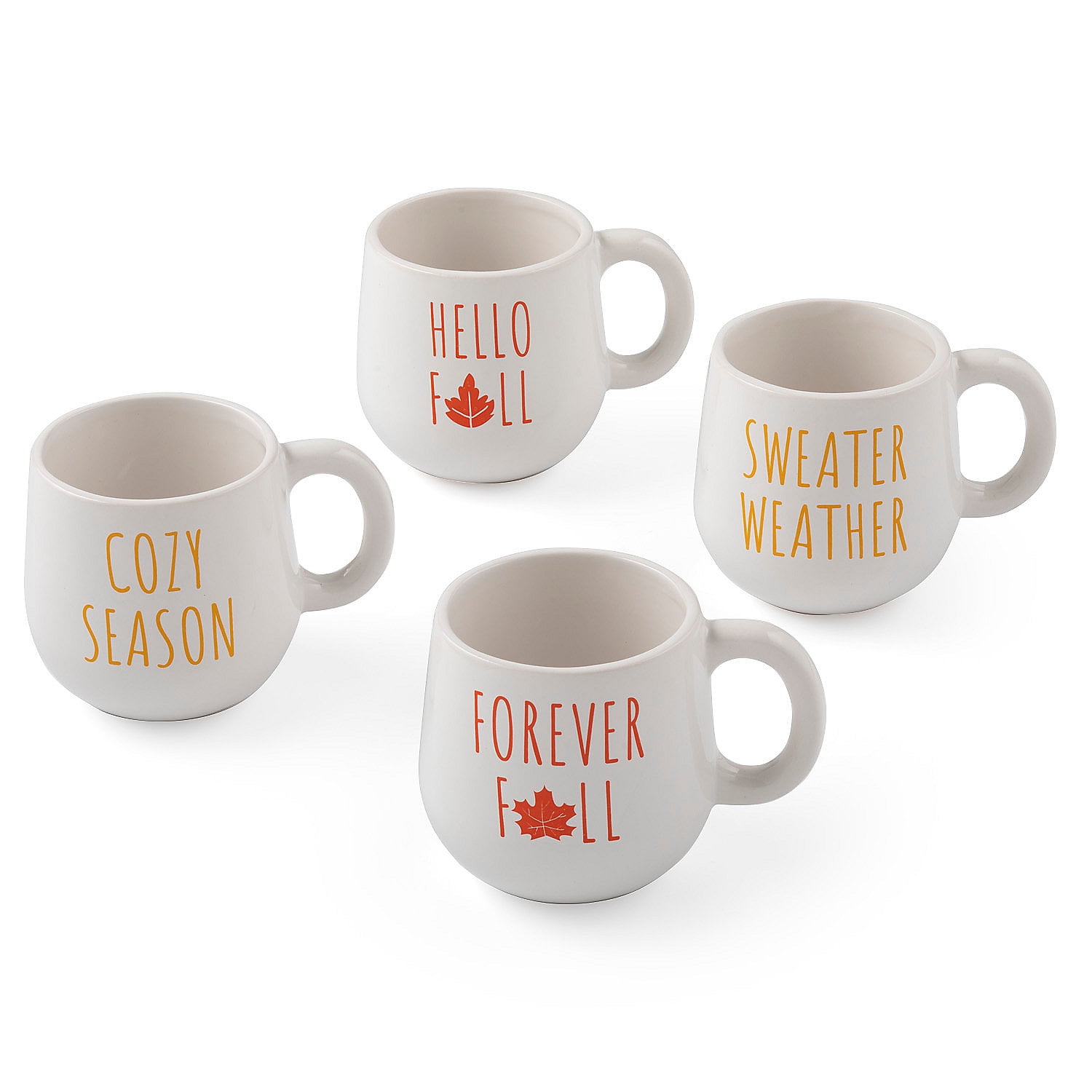 Fun Express Fall Ceramic Mugs - 4 Pc. - Walmart.com