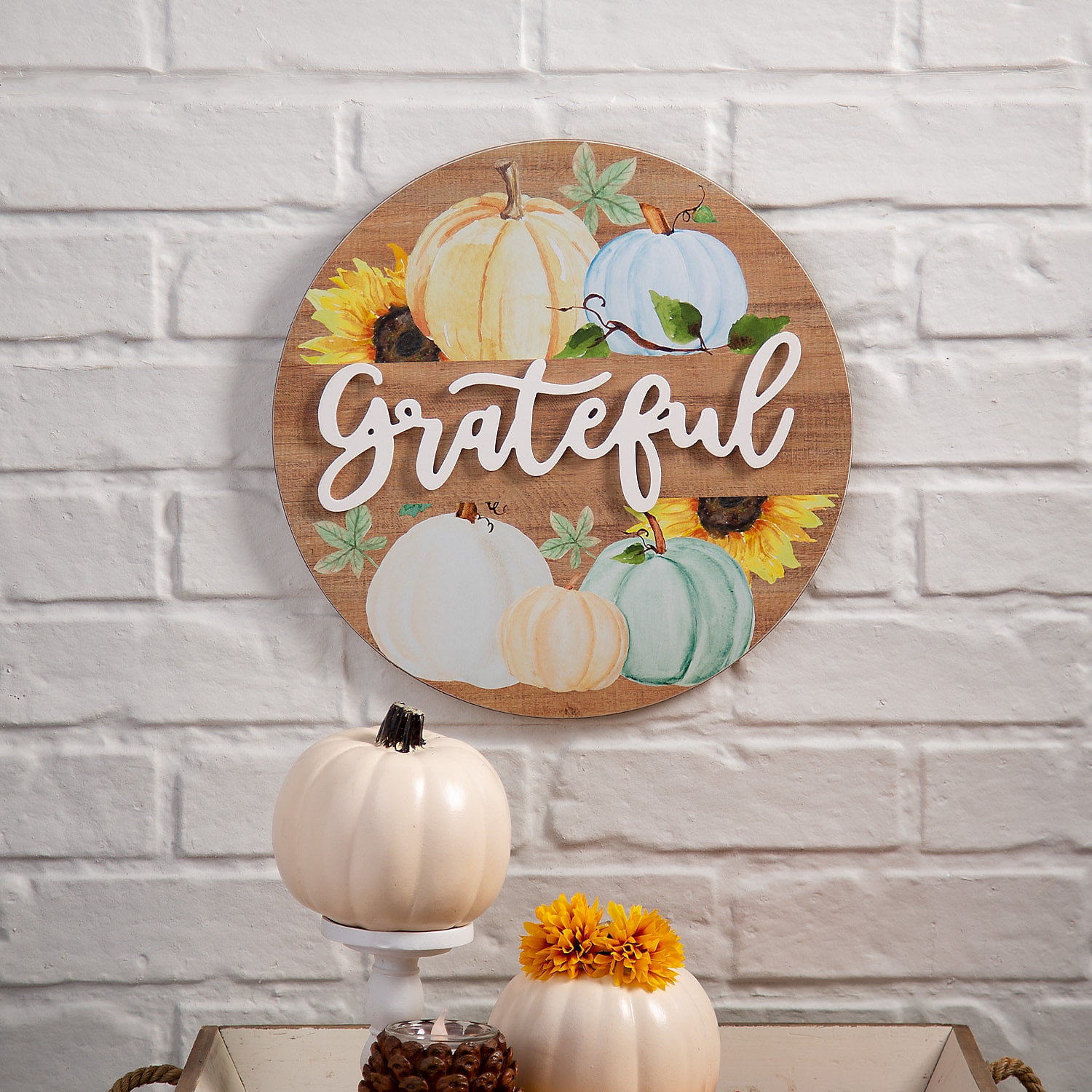 Fun Express Fall Pumpkins Grateful Wall Sign - Walmart.com