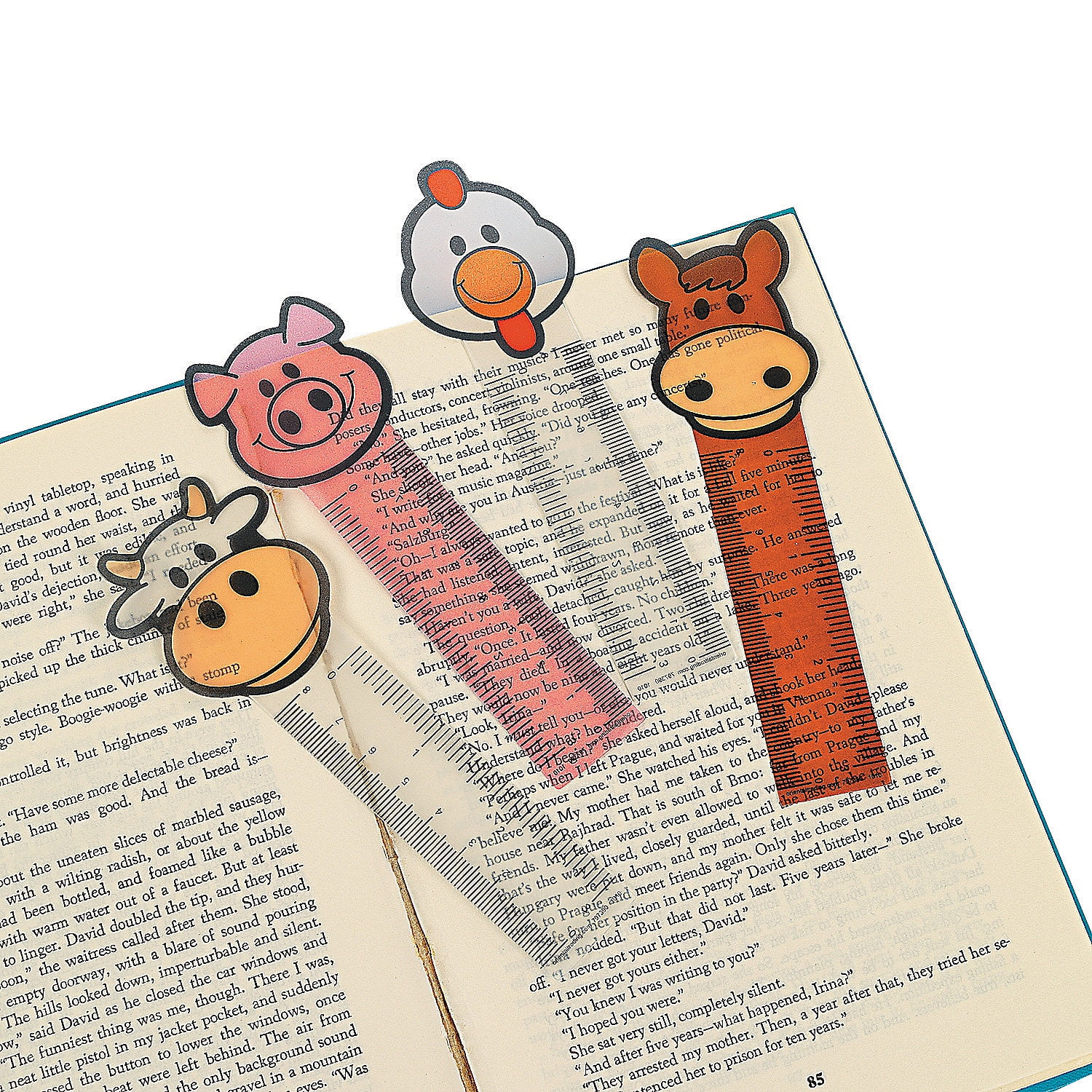 Fun Express - Farm Animal Bookmarks - Stationery - Bookmarks ...