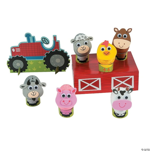 Fun Express Farm Scene Egg Decorating Craft Kit - Makes 6 - Walmart.com