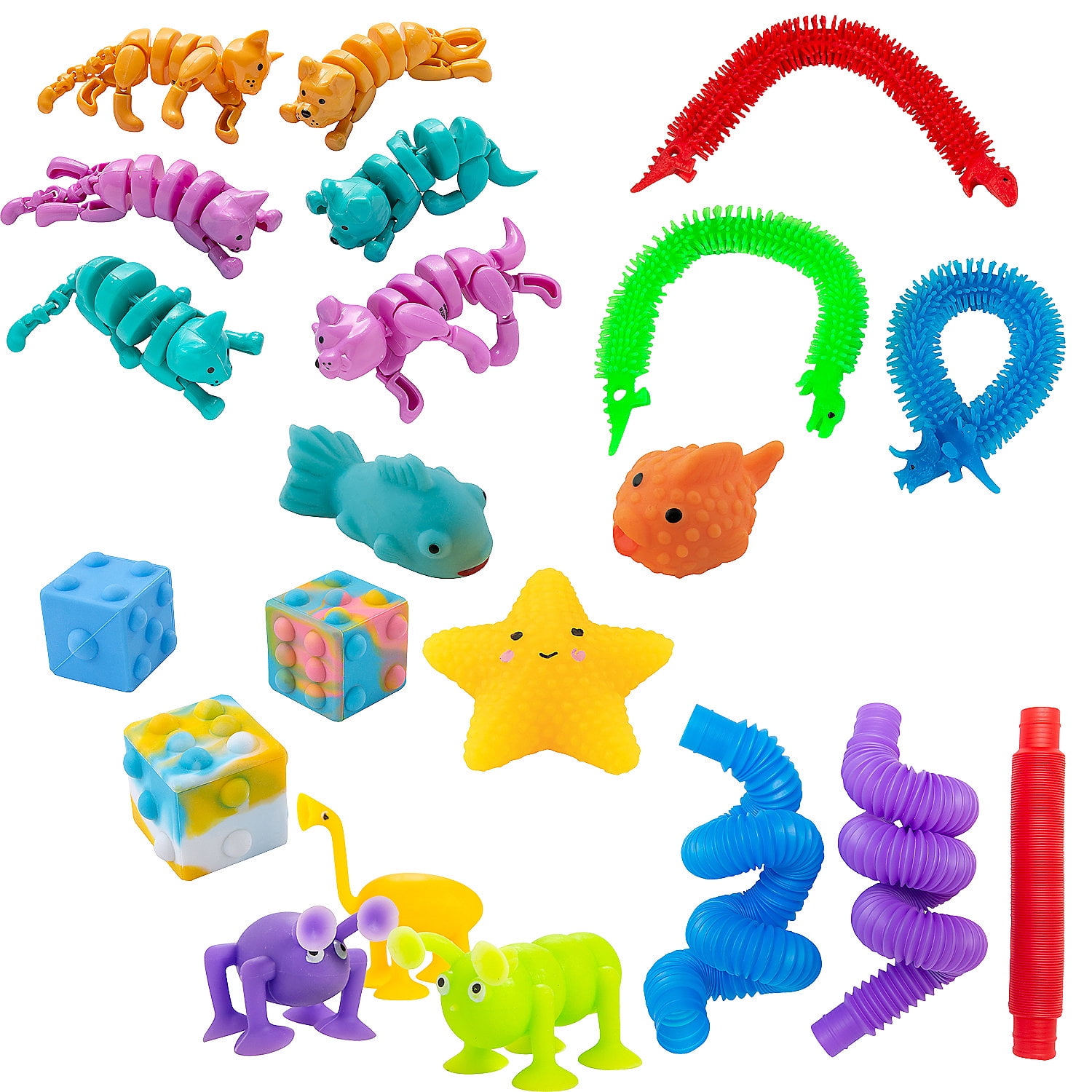 Fun Express Fidget Toy Assortment Bulk 60 Pc - Walmart.com