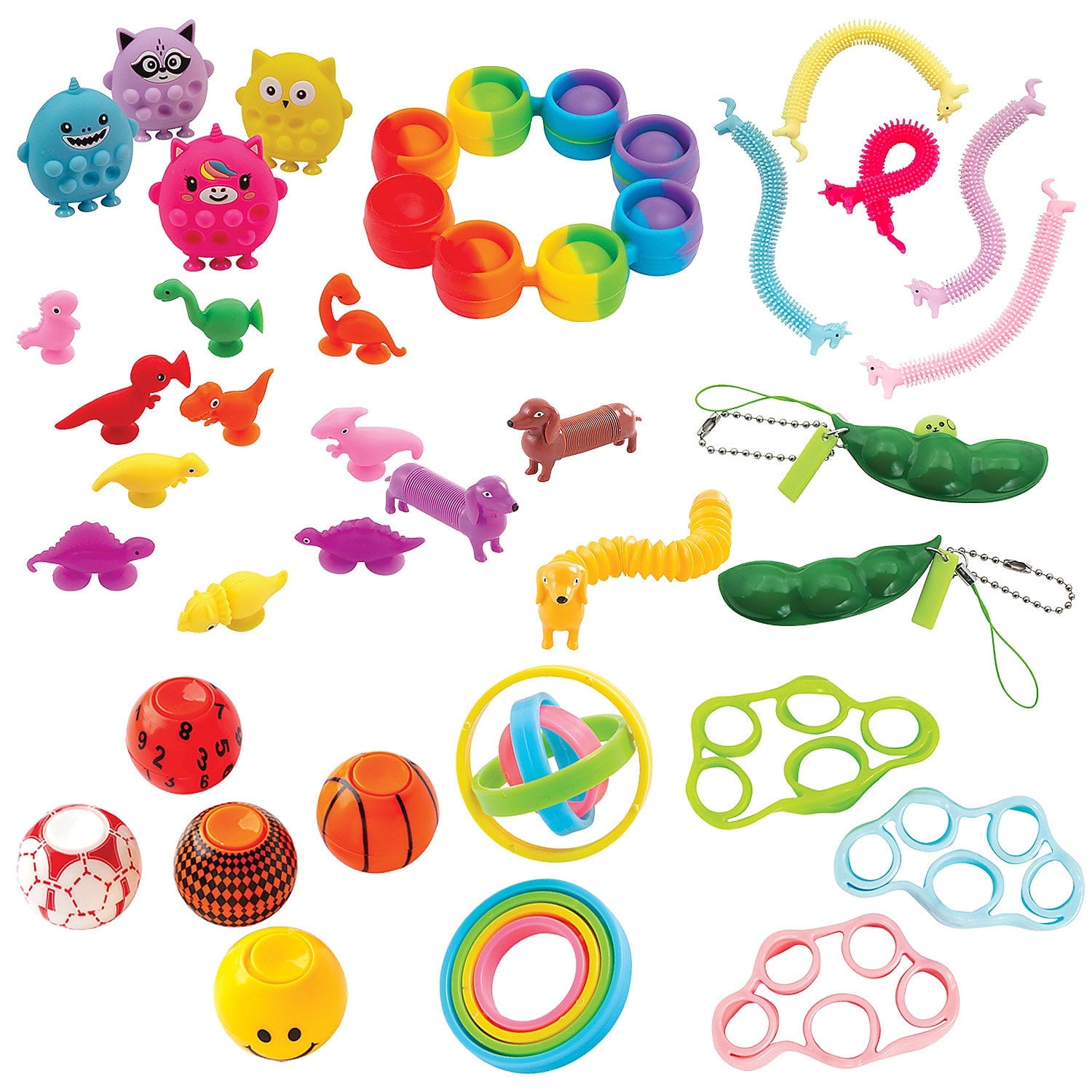Fun Express Fidget Toy Assortment - Super Mega Bulk 120 Pc - Walmart.com