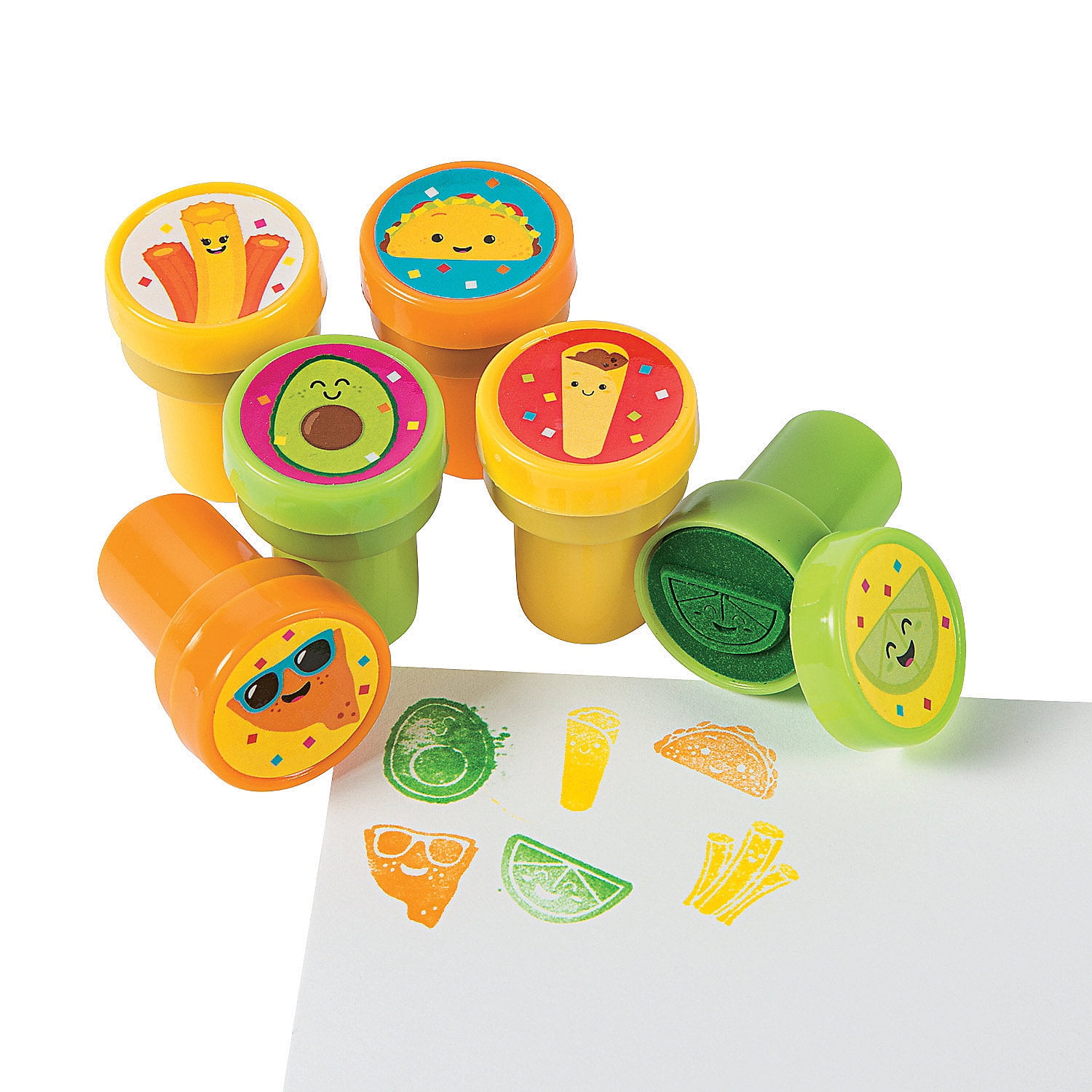 Fun Express Fiesta Fun Food Kids Stampers - 24 Pc. - Walmart.com