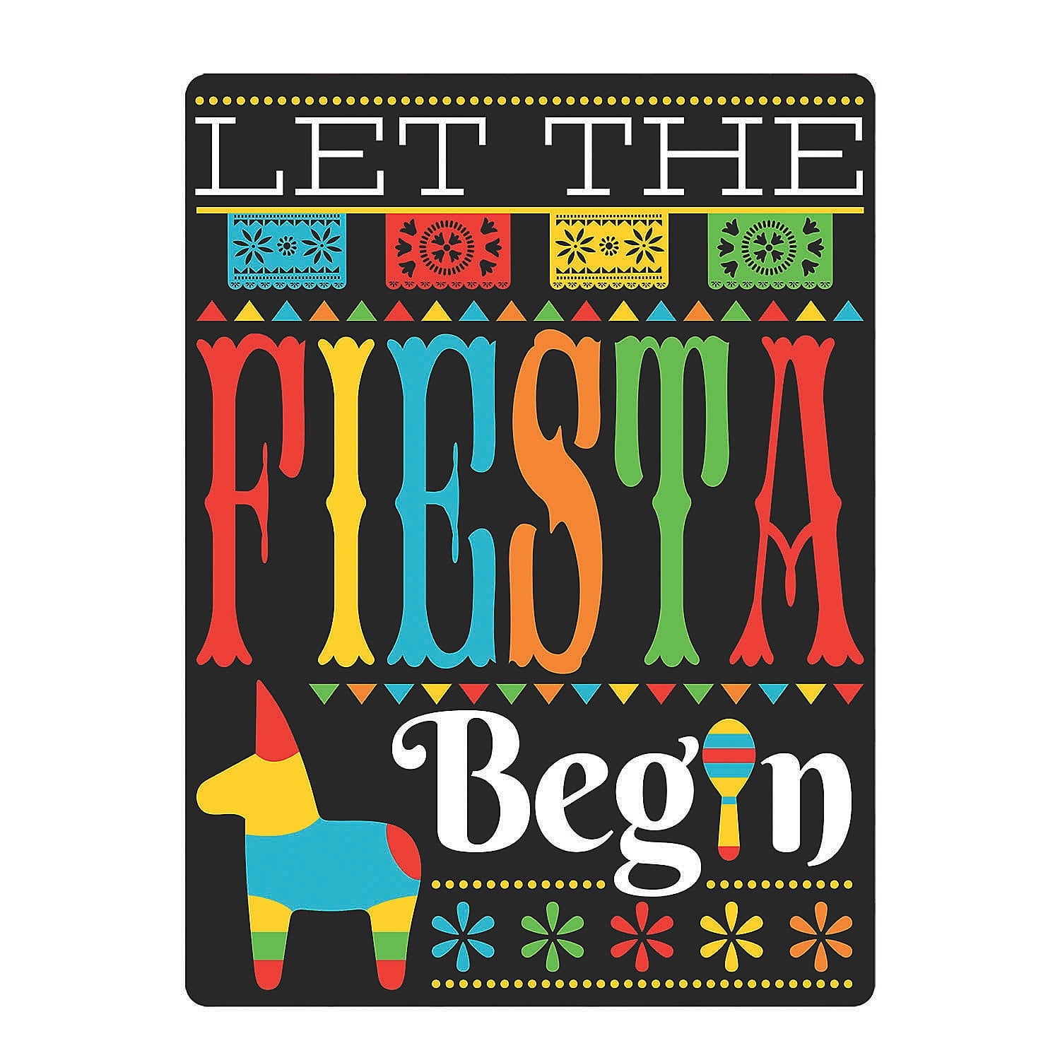 Fun Express Fiesta Sign Cardboard Cutout Stand-Up - Walmart.com