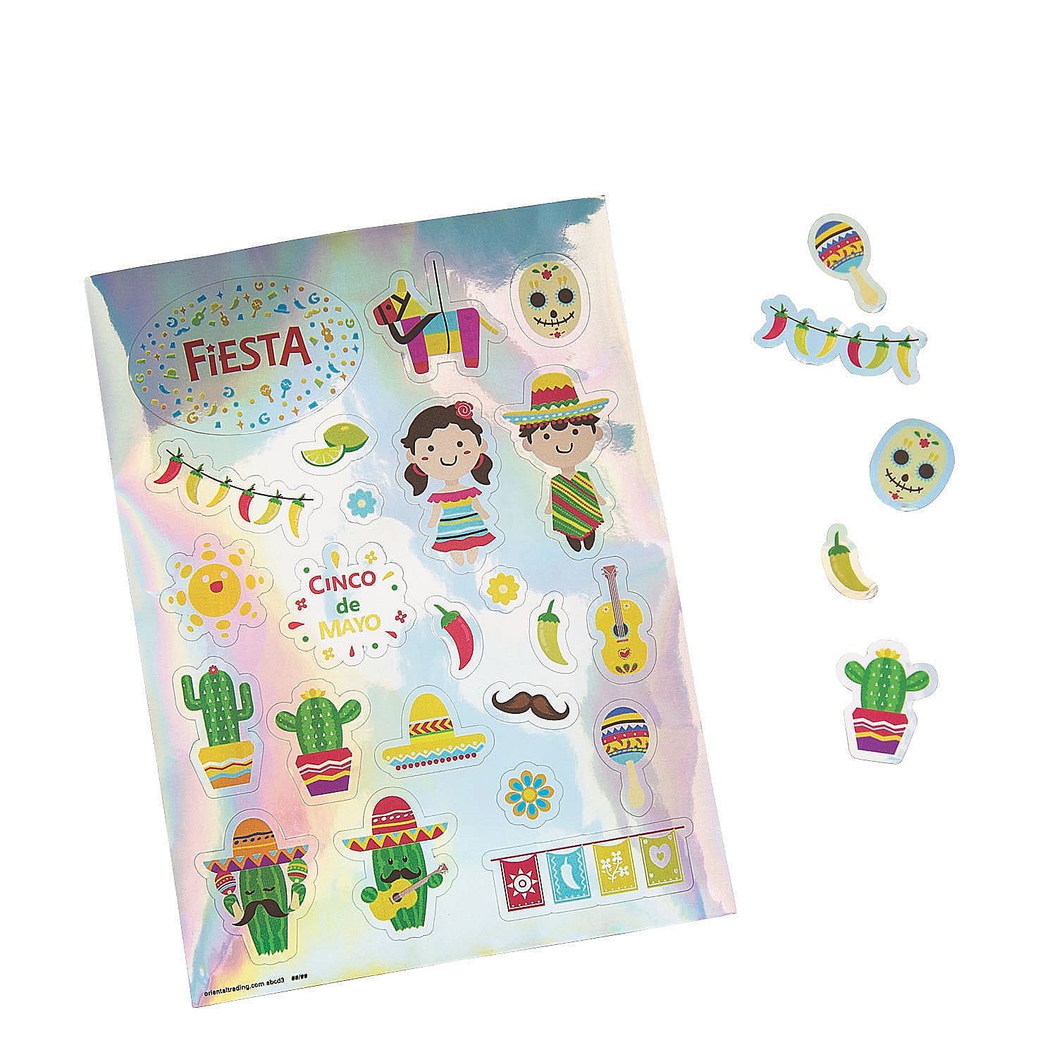 Fun Express Fiesta Stickers - 12 Sheets - Walmart.com