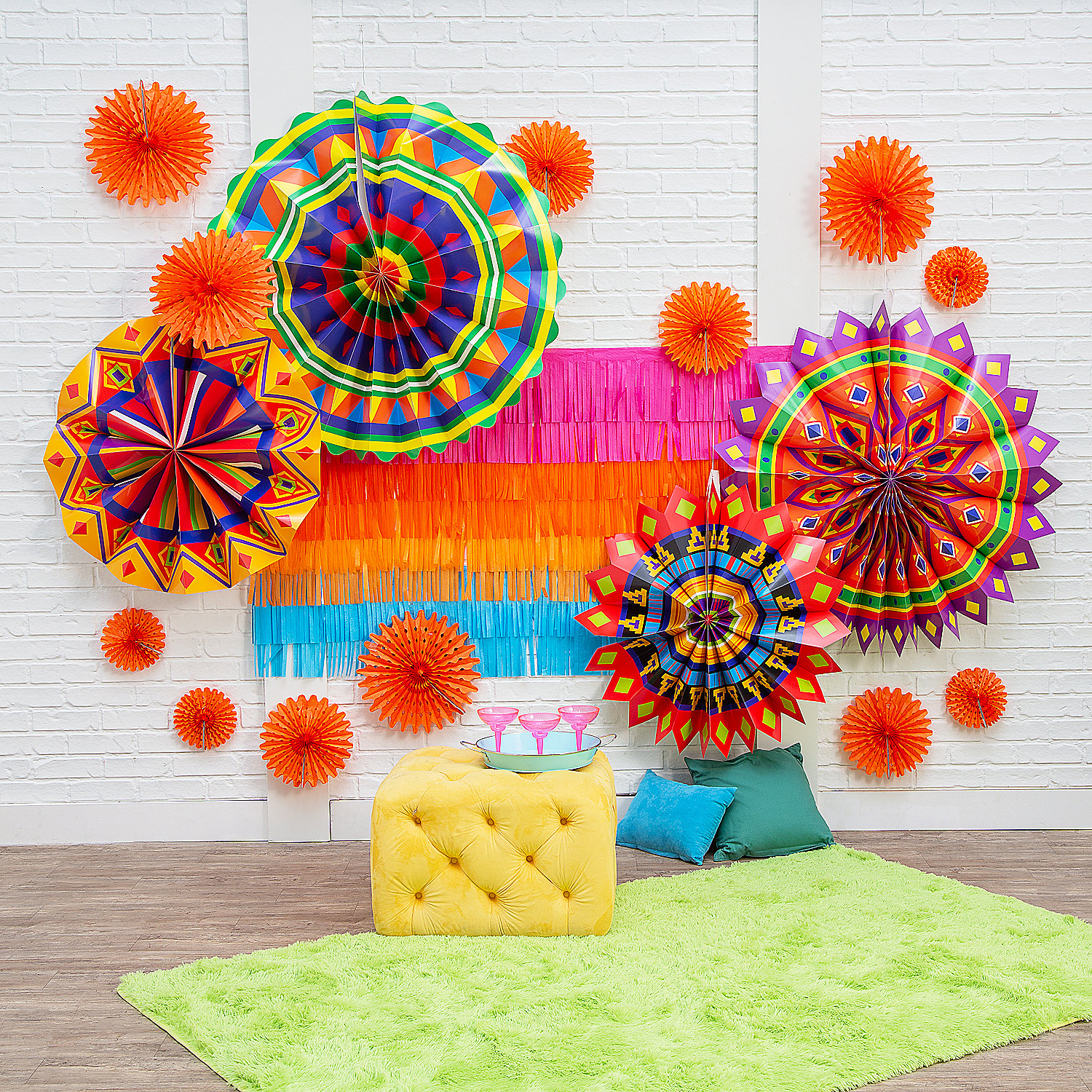 Fun Express Fiesta Wall Decorating Kit 20 Pieces - Walmart.com