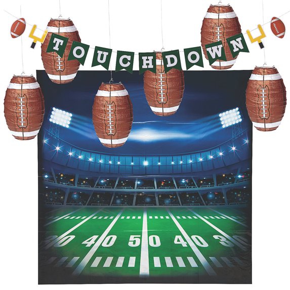 Fun Express Football Wall Decorating Kit 8 Pieces - Walmart.com