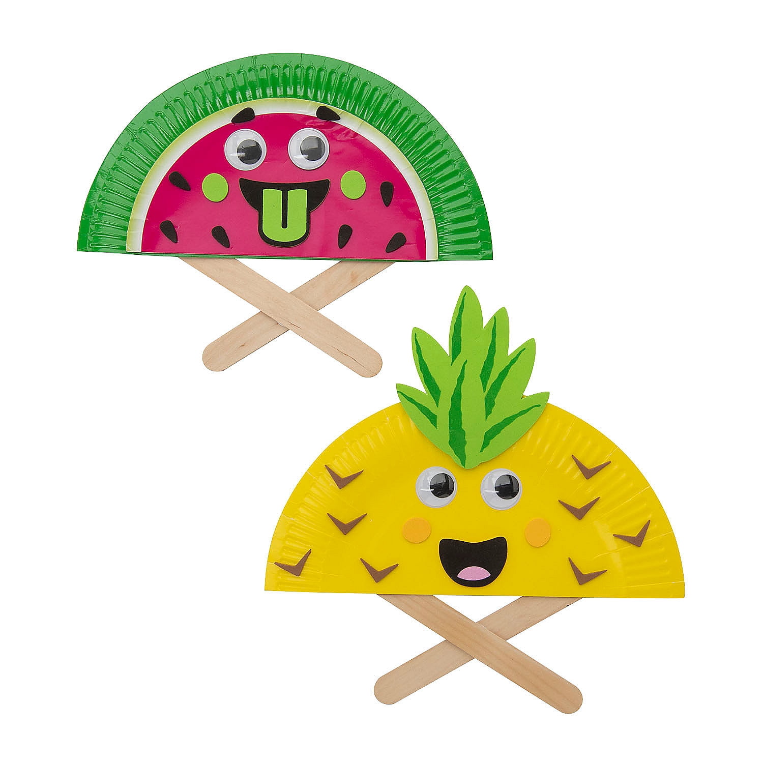 Fun Express Fruit Fan Paper Plate Craft Kit - Makes 12 - Walmart.com