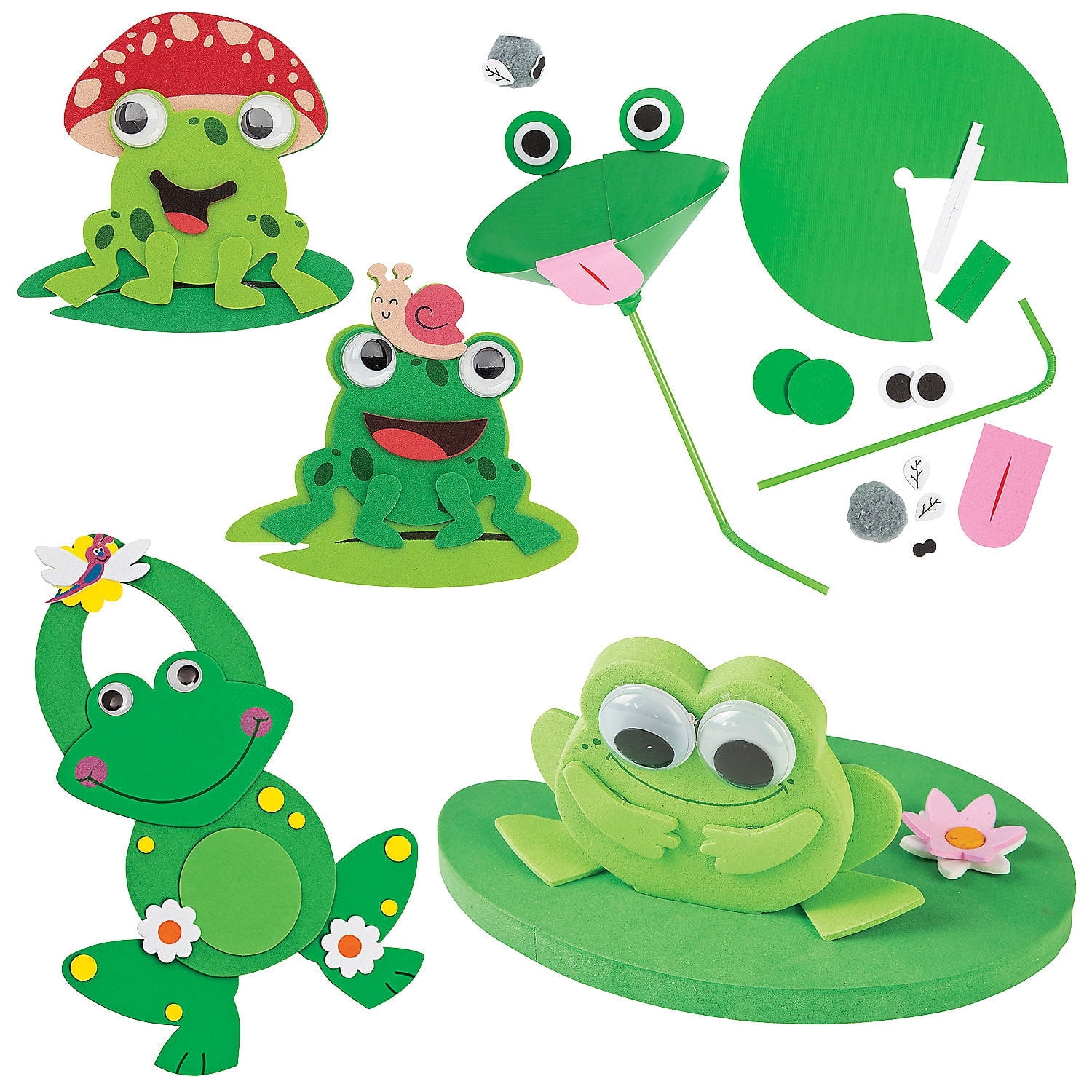 Fun Express Funny Frog Craft Kit Assortment - Makes 48 - Walmart.com