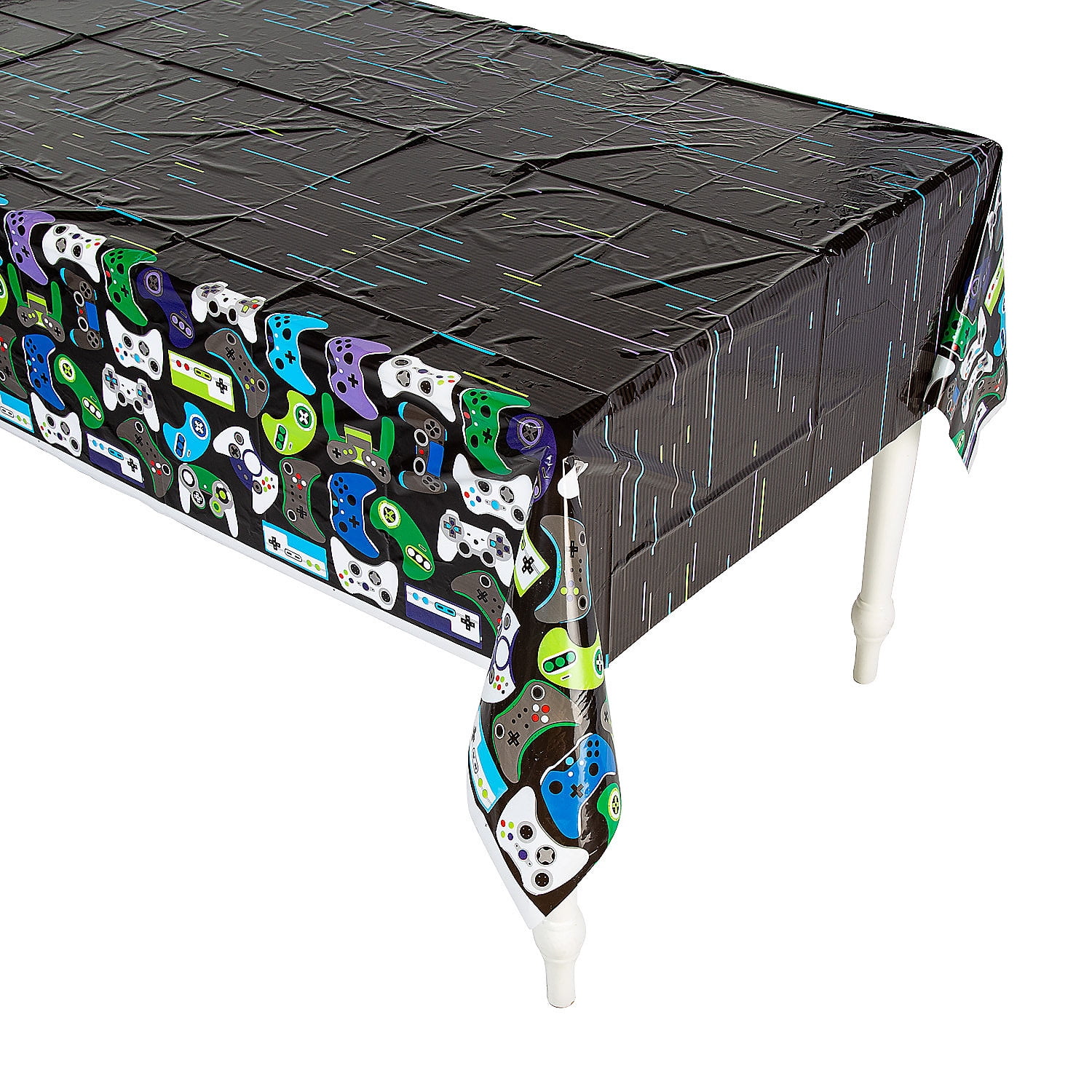 54" x 108" Gamer Plastic Tablecloth - Walmart.com