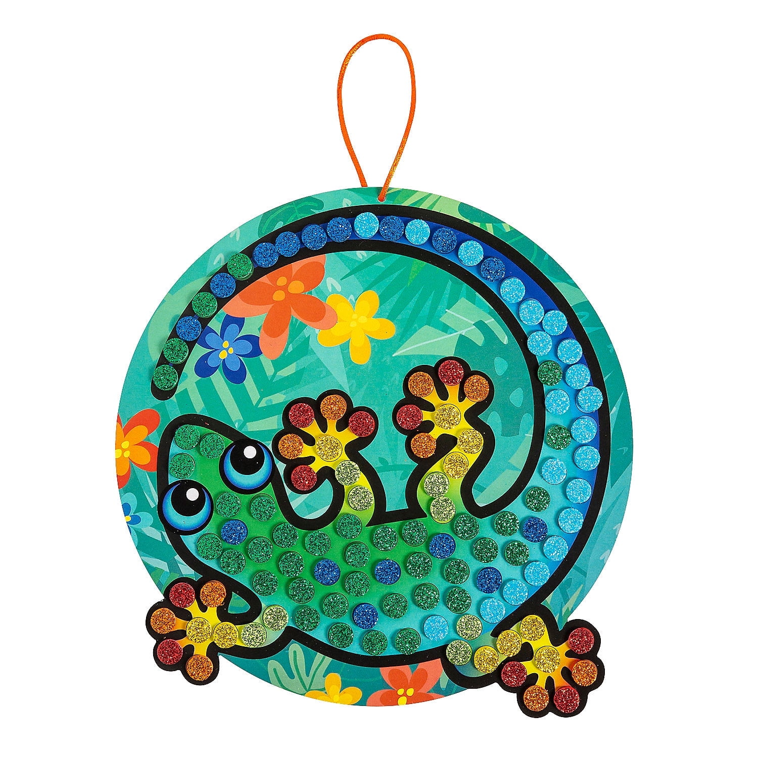 Fun Express Gecko Glitter Mosaic Sign Craft Kit - Makes 12 - Walmart.com