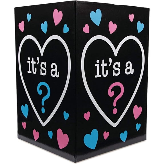 Fun Express Gender Reveal Baby Balloon Box, 17x17x24 Inches, for ...