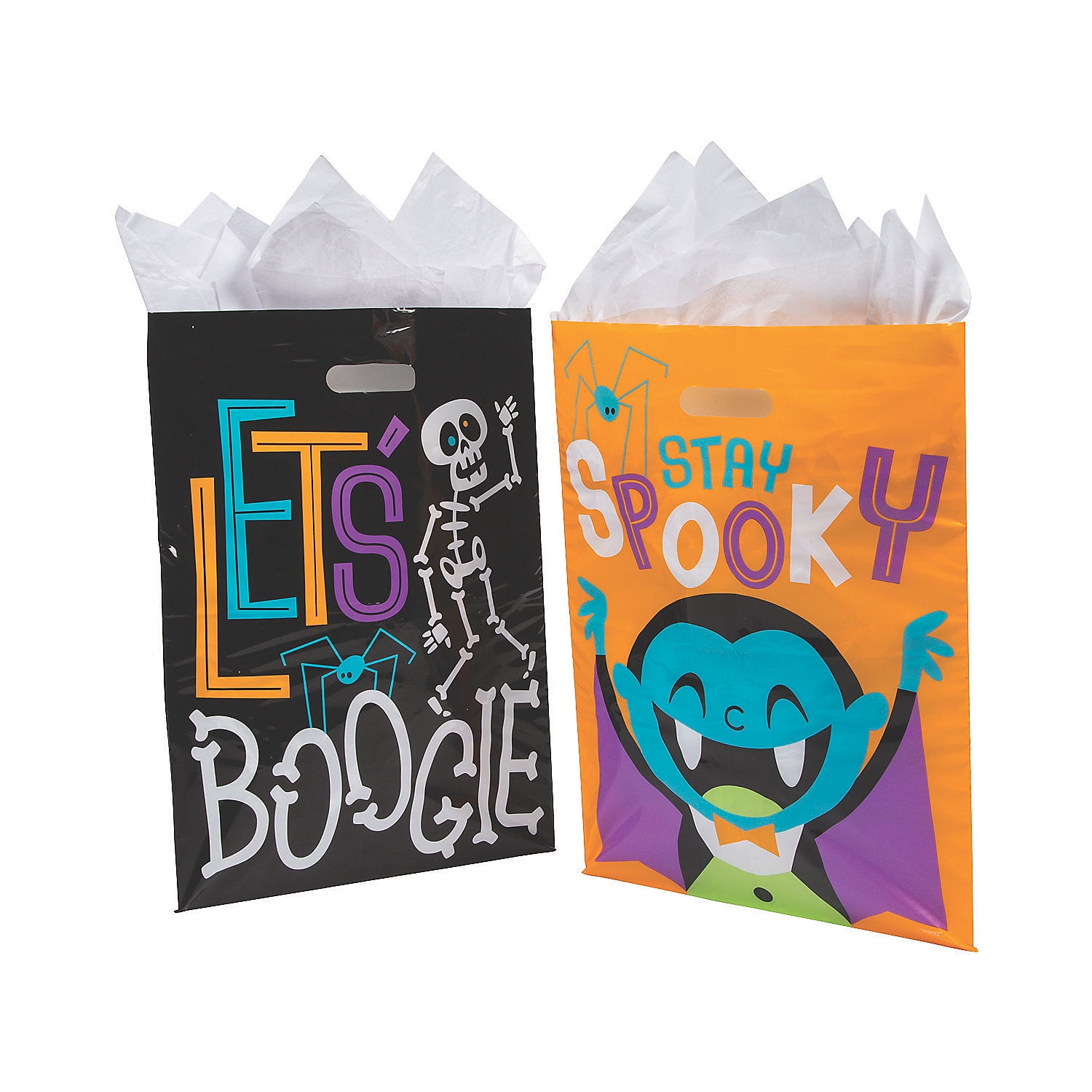 Fun Express Goofy Goulz Trick-Or-Treat Multi-color Halloween Party Bags ...