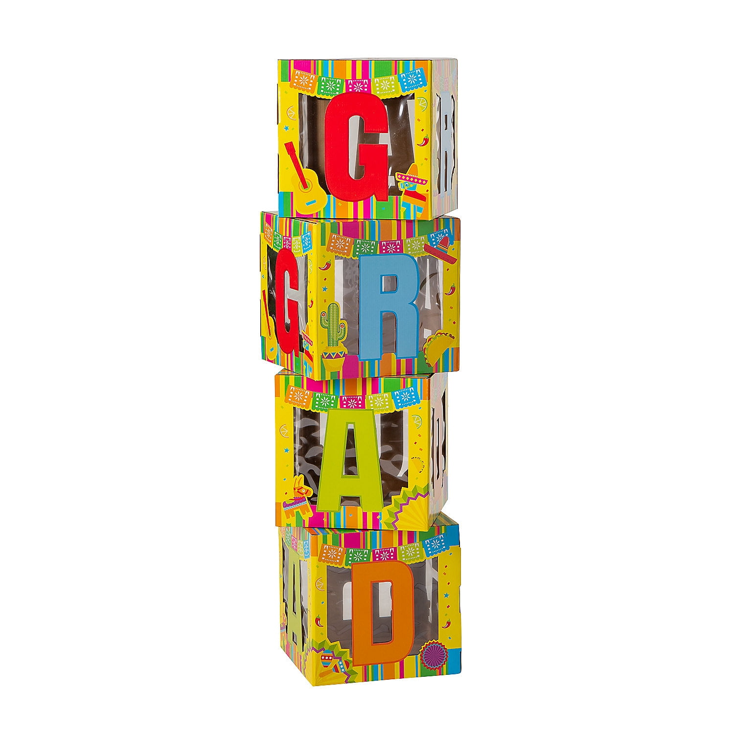 Fun Express Grad Fiesta Boxes - 4 Pc. - Walmart.com