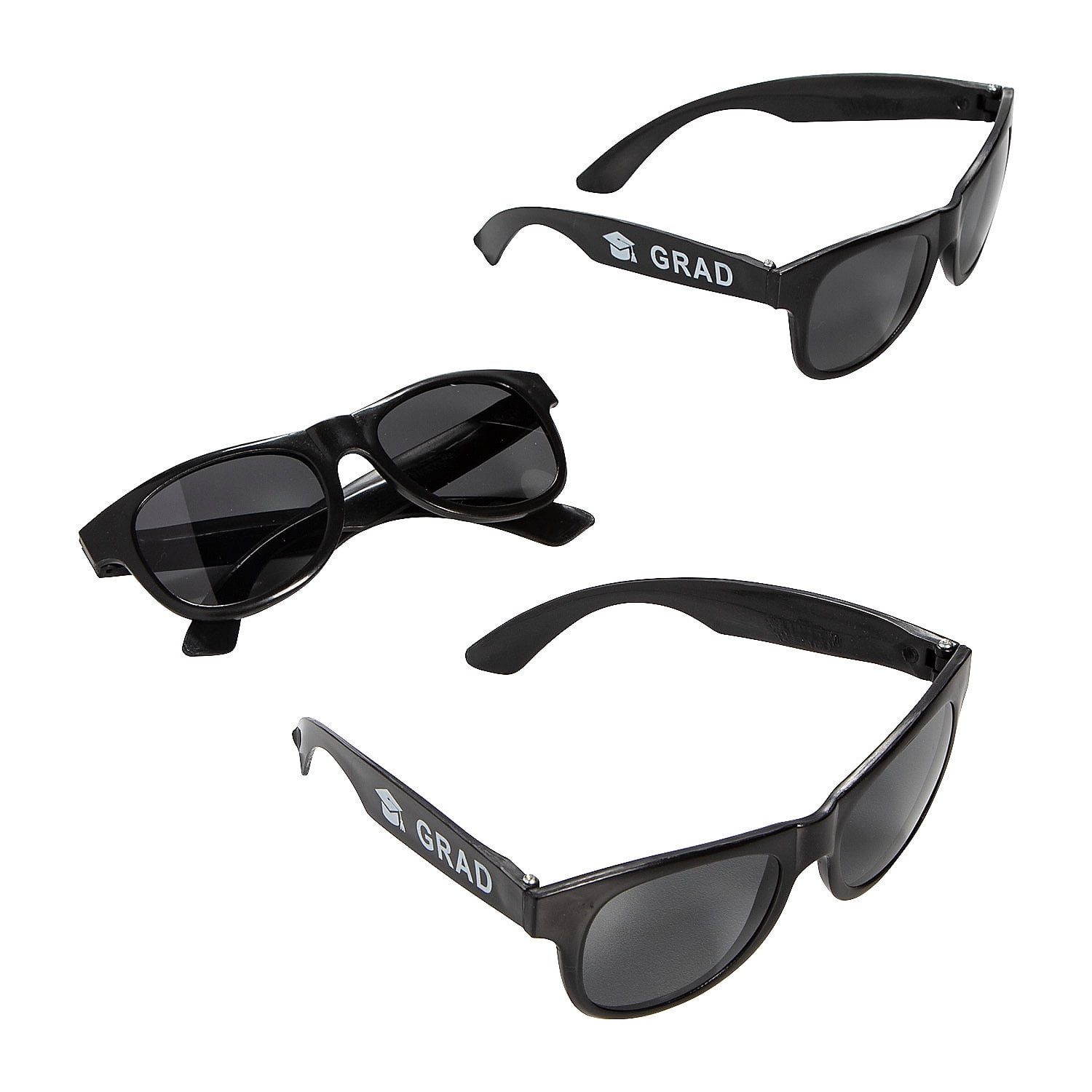 Fun Express Graduation Black Nomad Sunglasses - 12 Pc. - Walmart.com