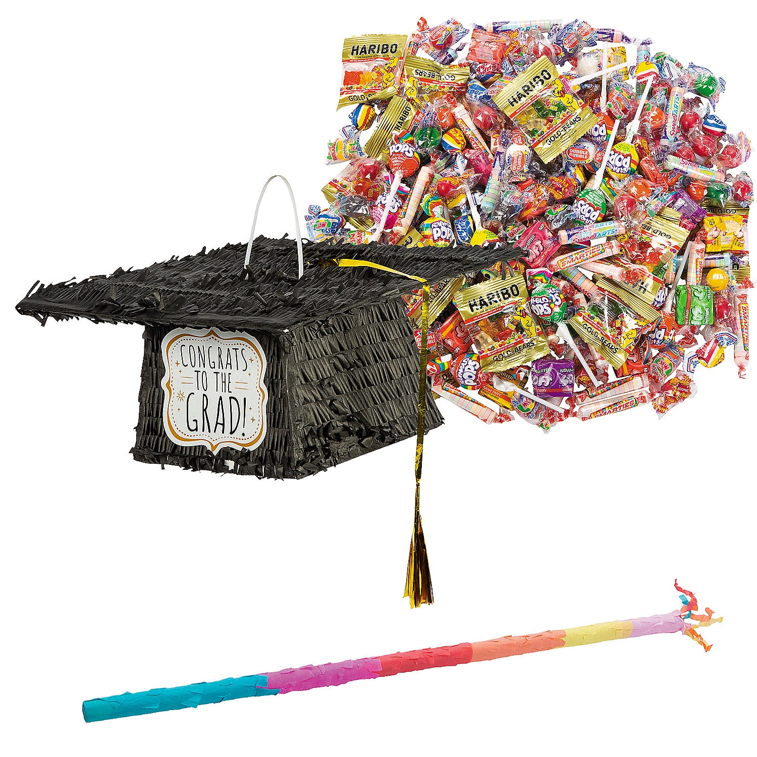 Fun Express Graduation Cap Piñata Kit 208 Pieces - Walmart.com