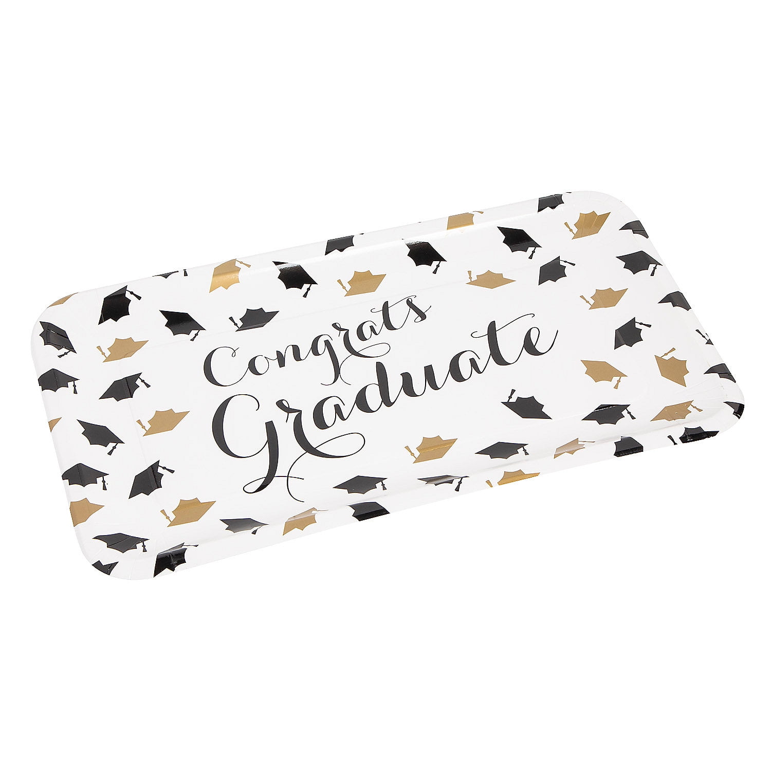 Fun Express Graduation Party Congrats Graduate Paper Serving Trays - 3 ...