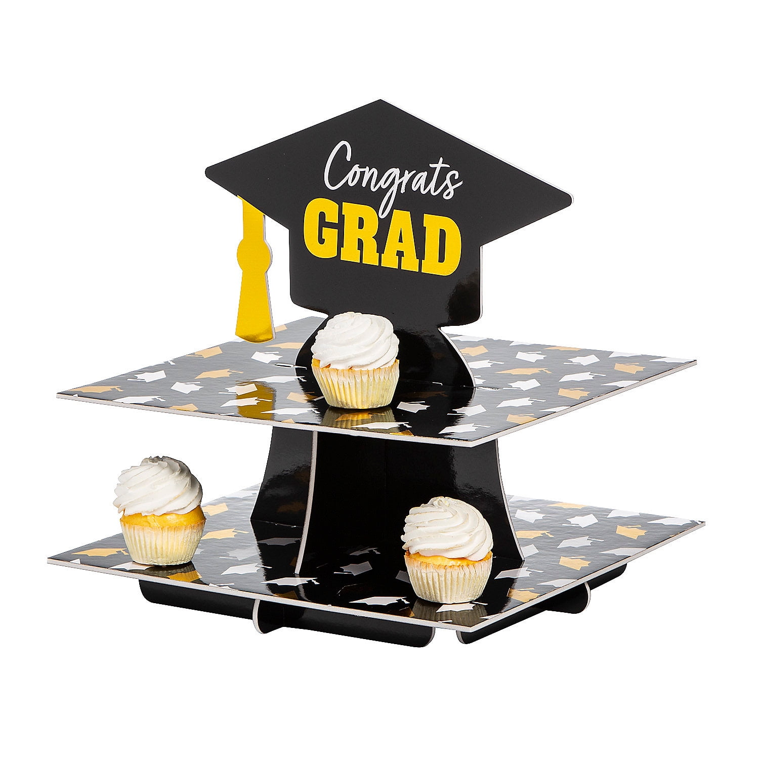 Fun Express Graduation Cupcake Display Stand for Cake Parties - Walmart.com