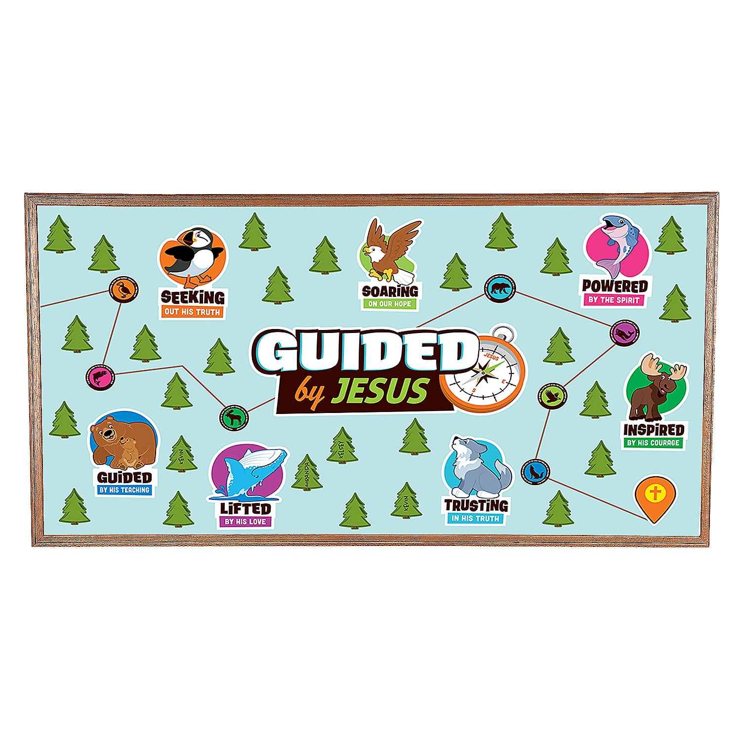 Fun Express Great North VBS Guided by Jesus Bulletin Board Decorating ...