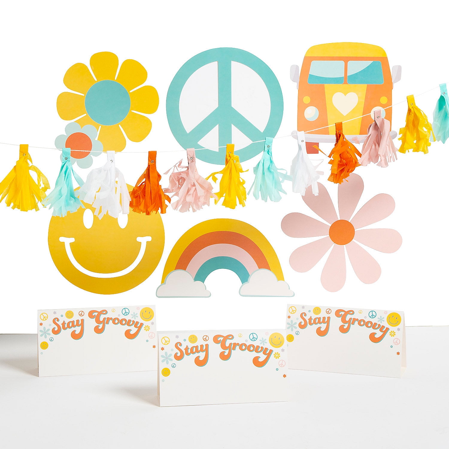 Fun Express Groovy Slumber Party Decorating Kit - 10 Pc. - Walmart.com