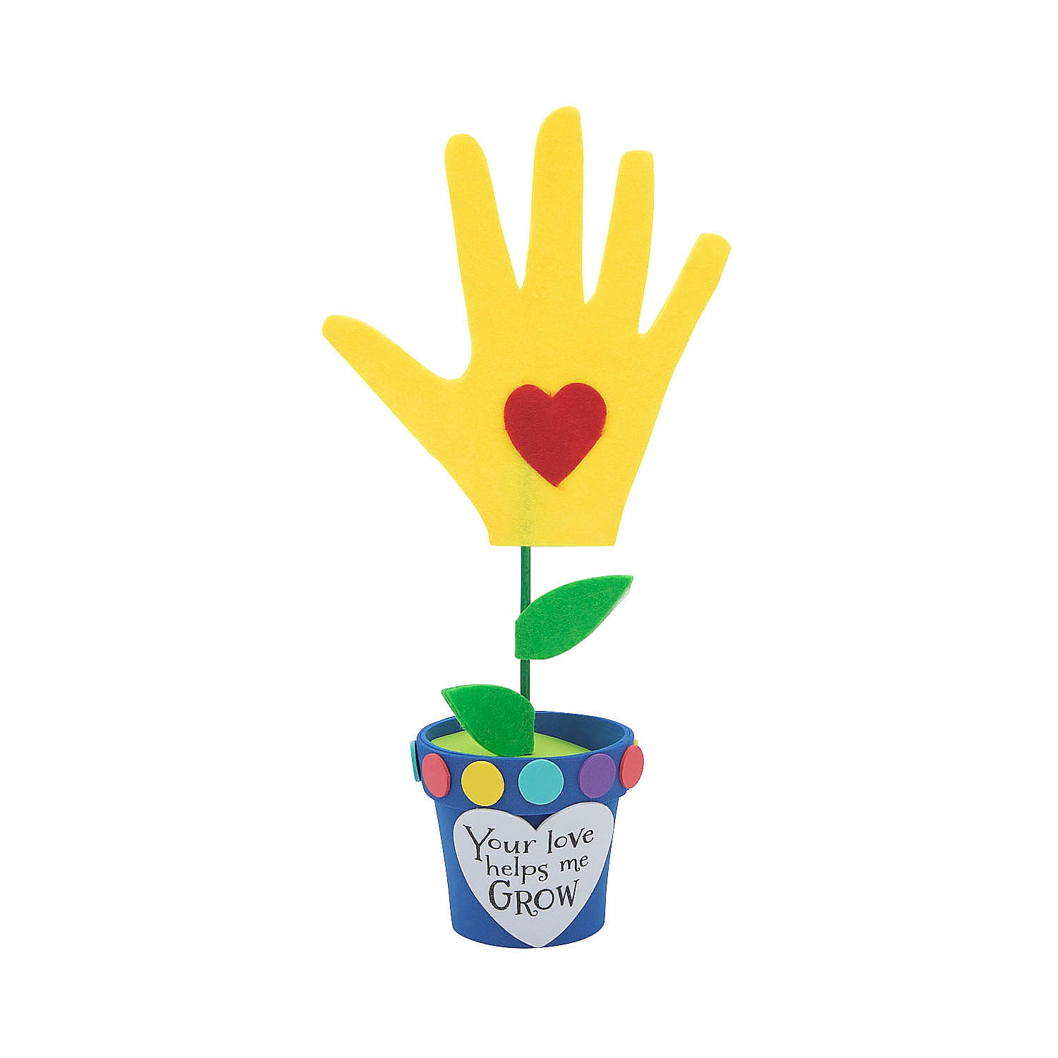 Fun Express Handprint Flower Pot Craft Kit - Makes 6 - Walmart.com