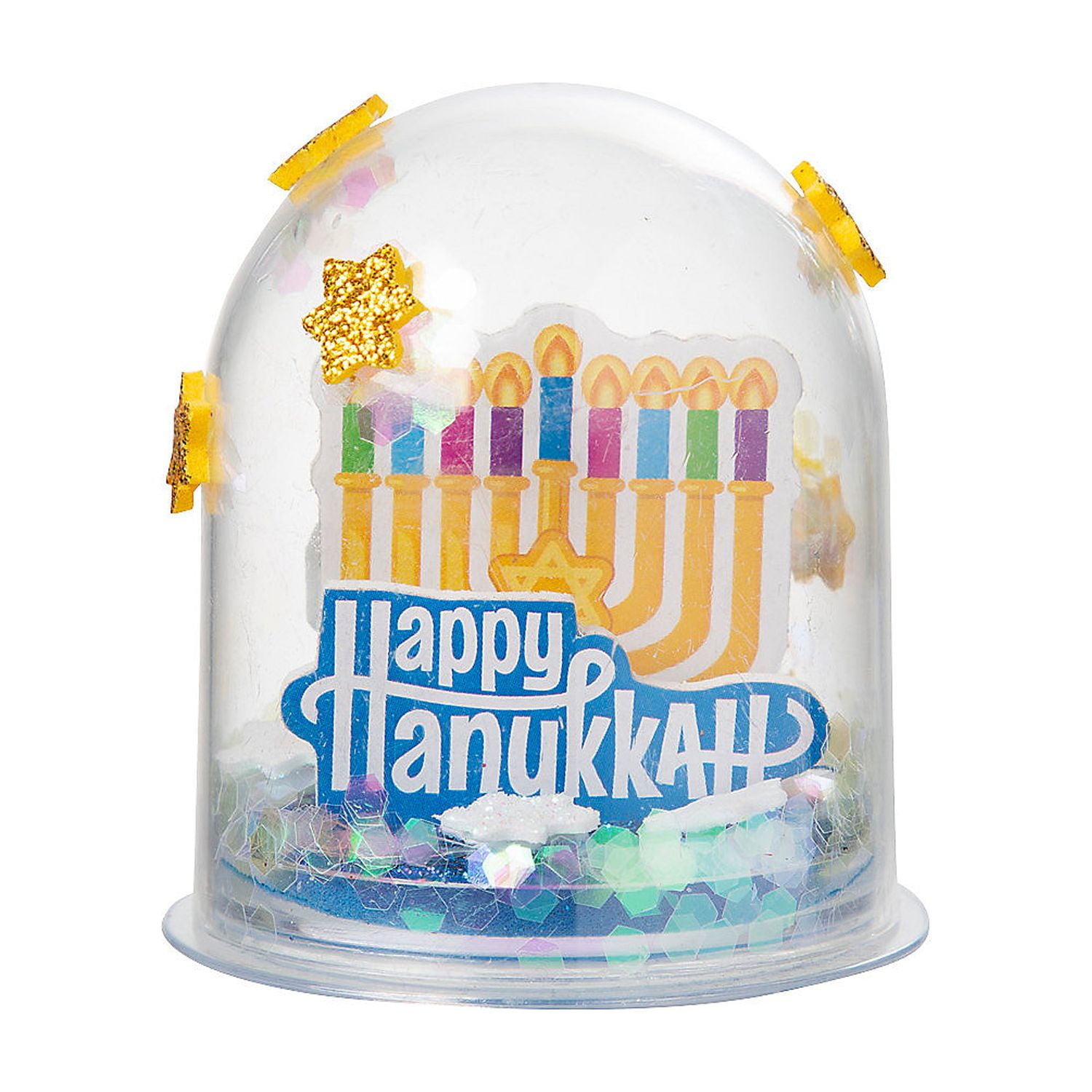 Fun Express Hanukkah Glitter Snow Globe Craft Kit - Makes 12 - Walmart.com