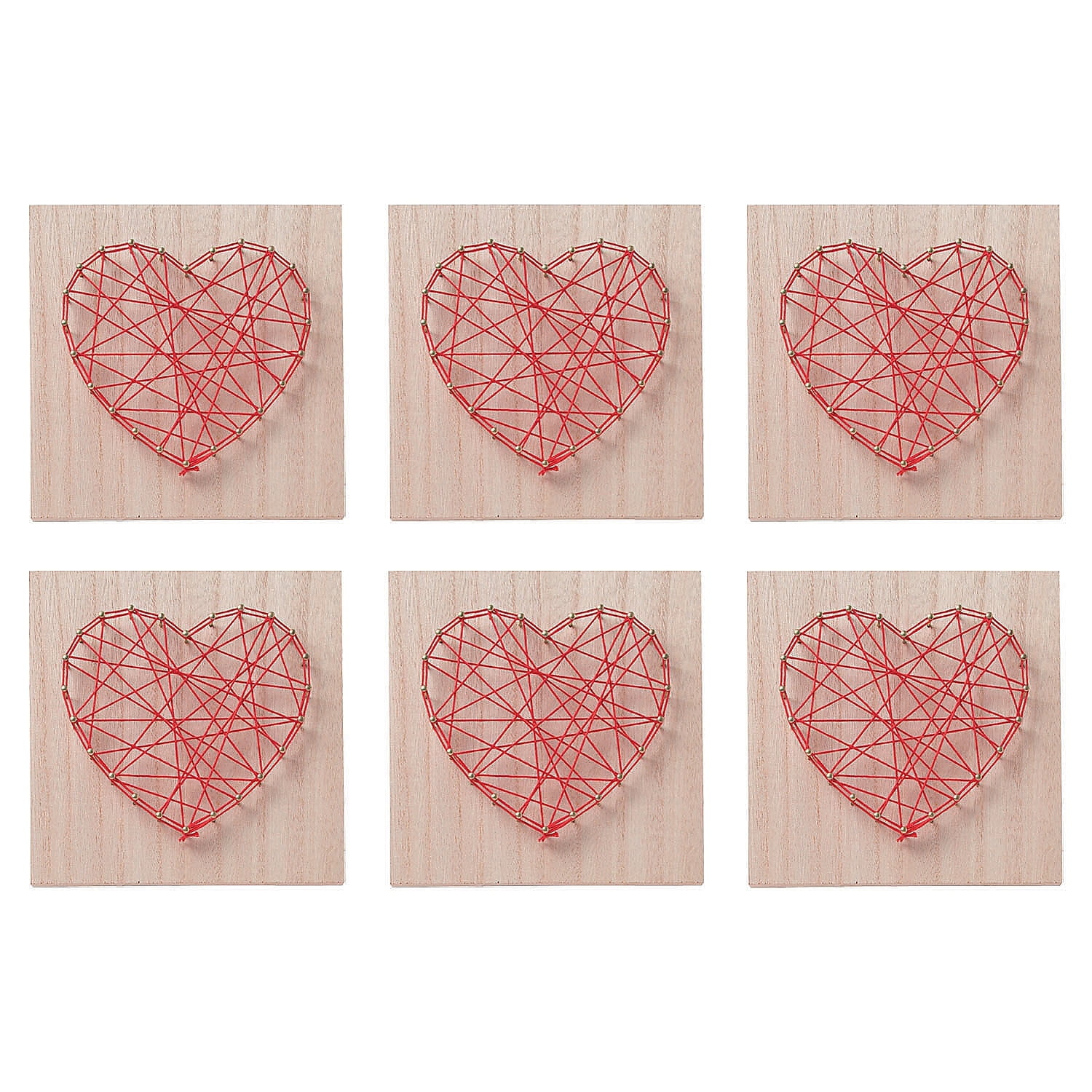 Fun Express Heart String Art Craft - Makes 6 - Walmart.com