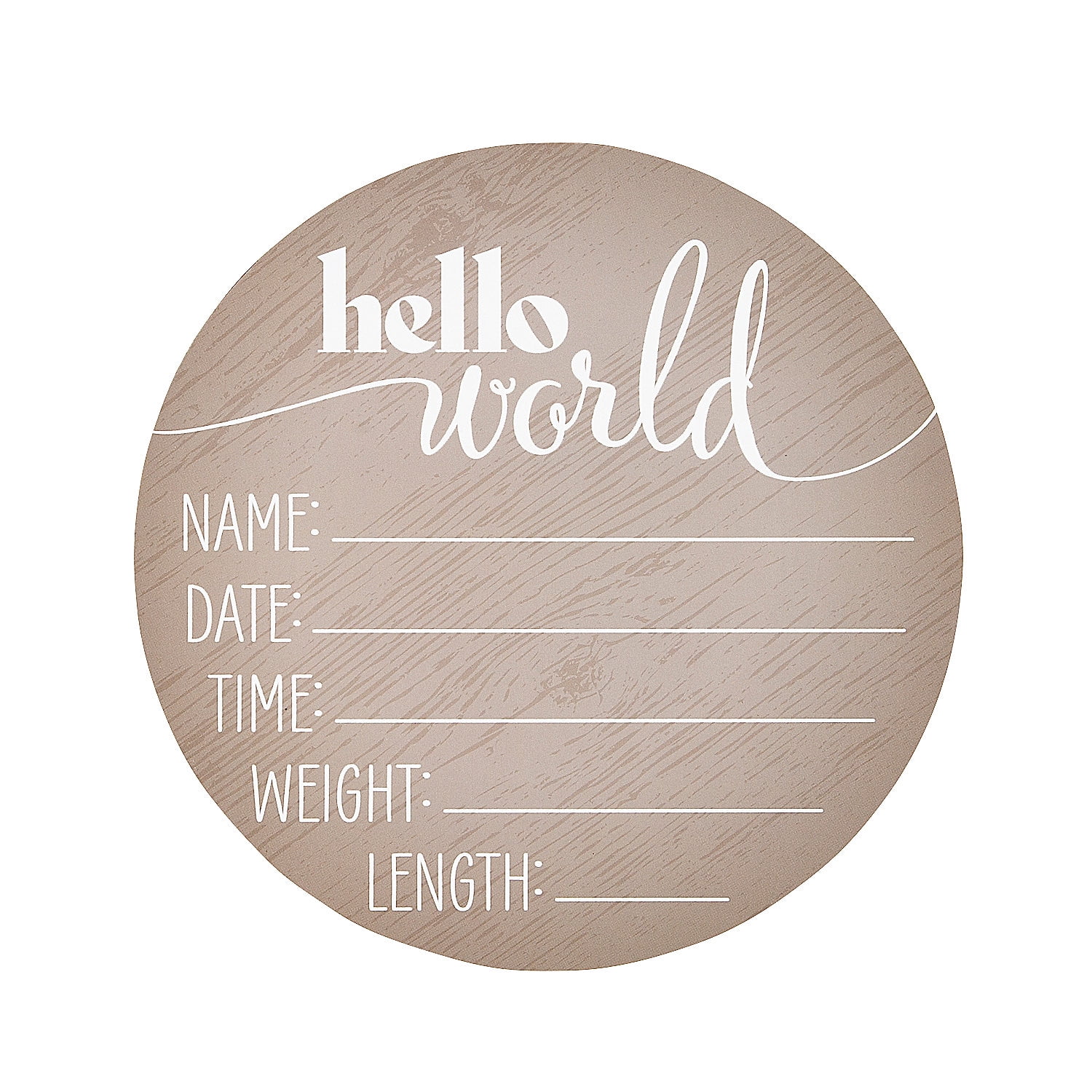 Fun Express Hello World Neutral Baby Arrival Sign - Walmart.com