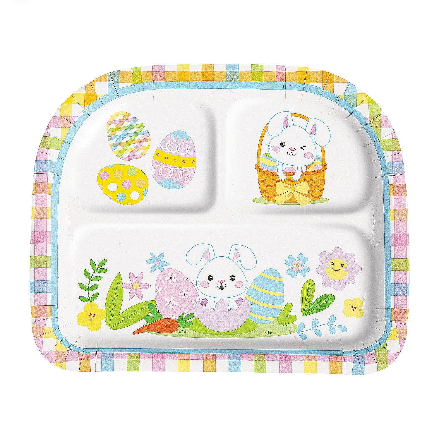 Fun Express Hippity Hoppity Party Easter Dinner Plates - 8 Pc - Walmart.com