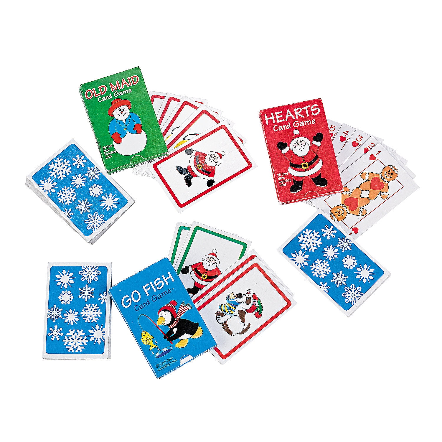 Fun Express - Holiday Card Game Assortment for Christmas - Toys - Games ...