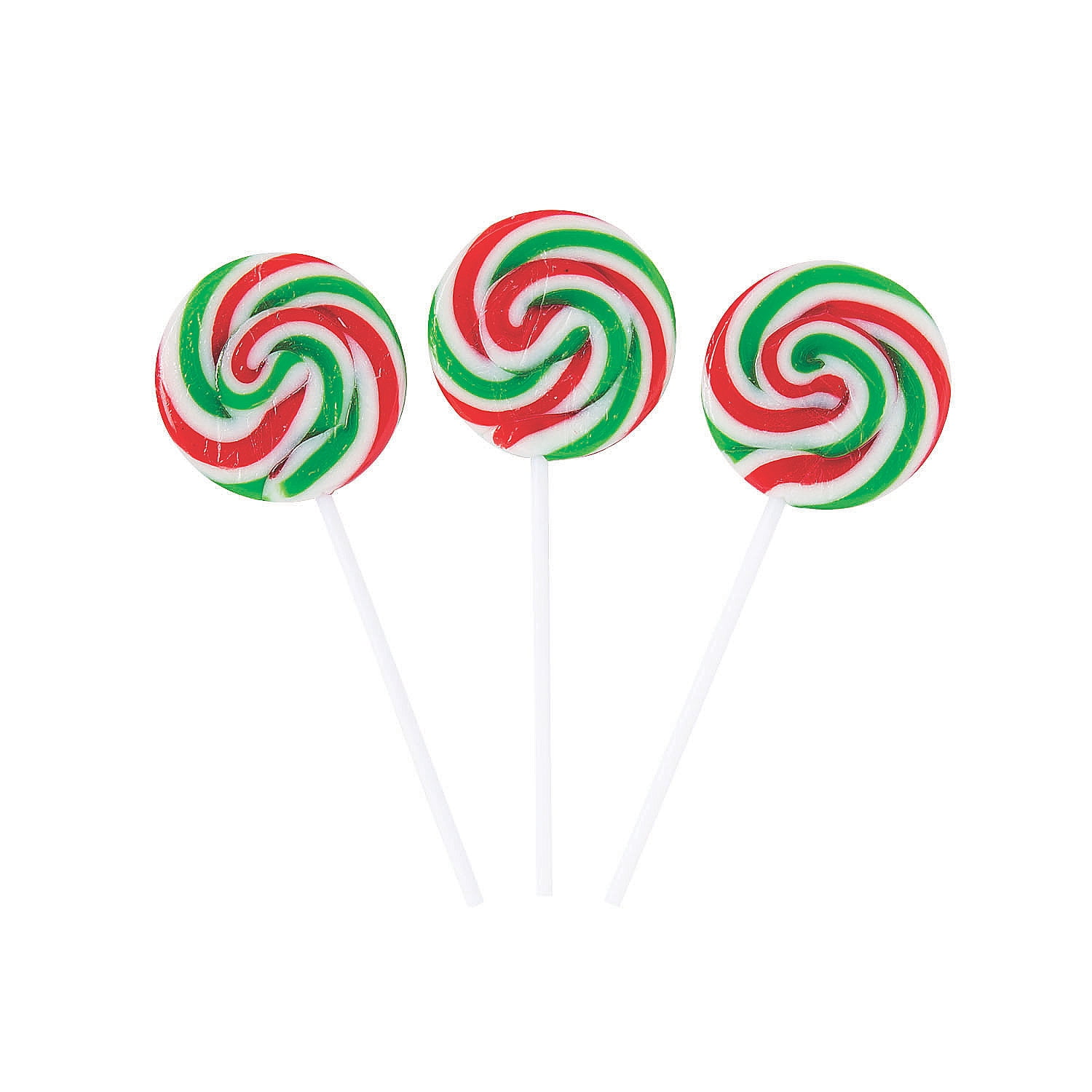 Fun Express Holiday Swirl Lollipops - 12 Pieces - Walmart.com