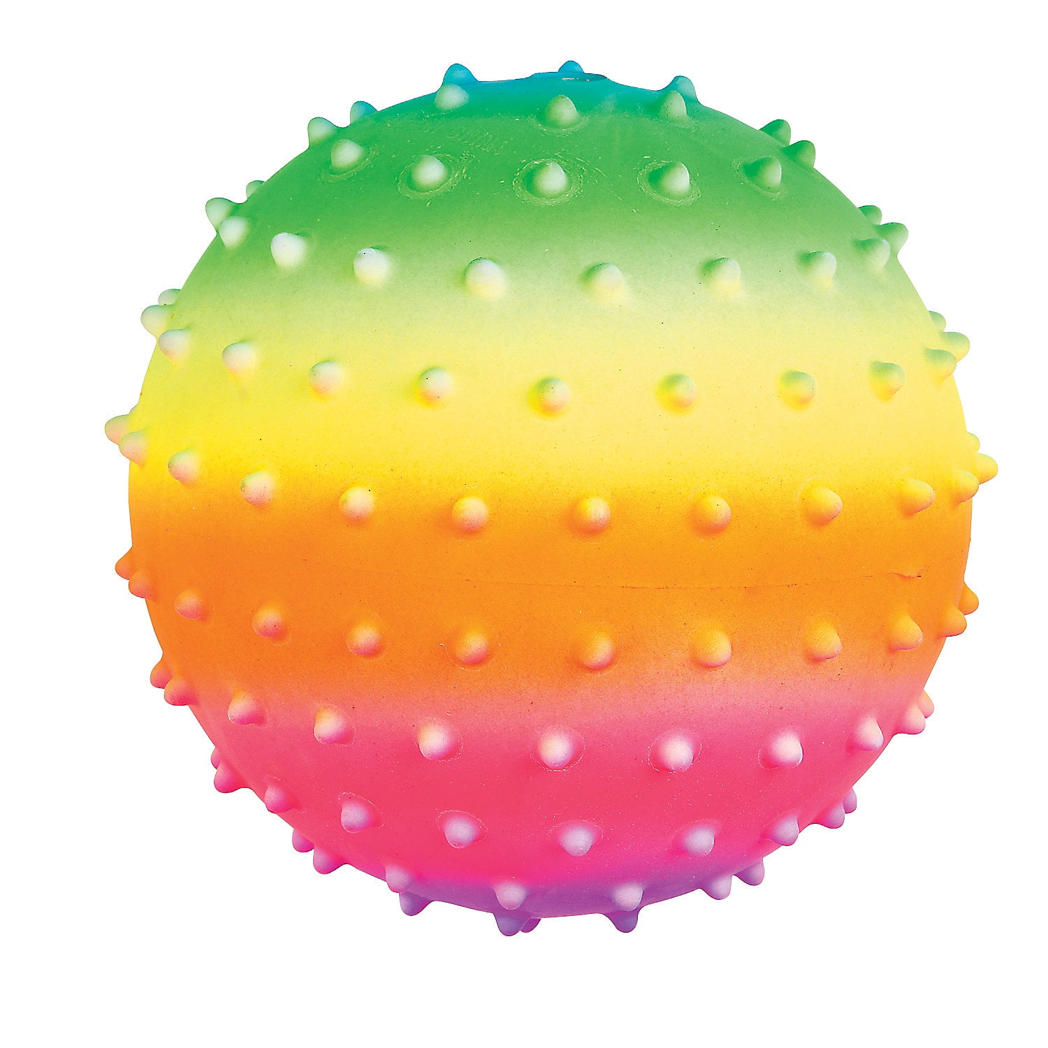 Fun Express Inflatable Mini Rainbow Spike Balls - 5" - Walmart.com