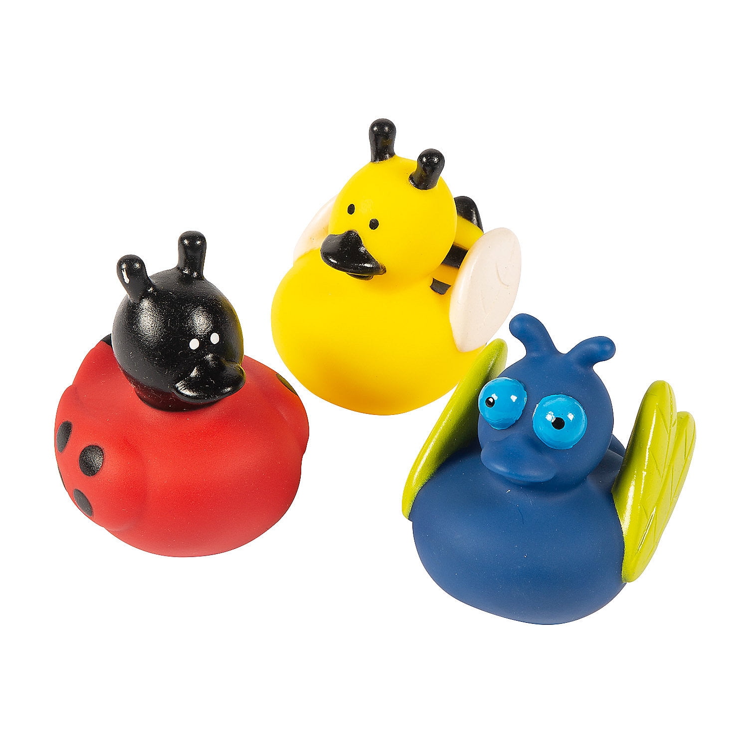 Fun Express Insect Rubber Ducks Set - Assorted Insect Designs for Bath ...