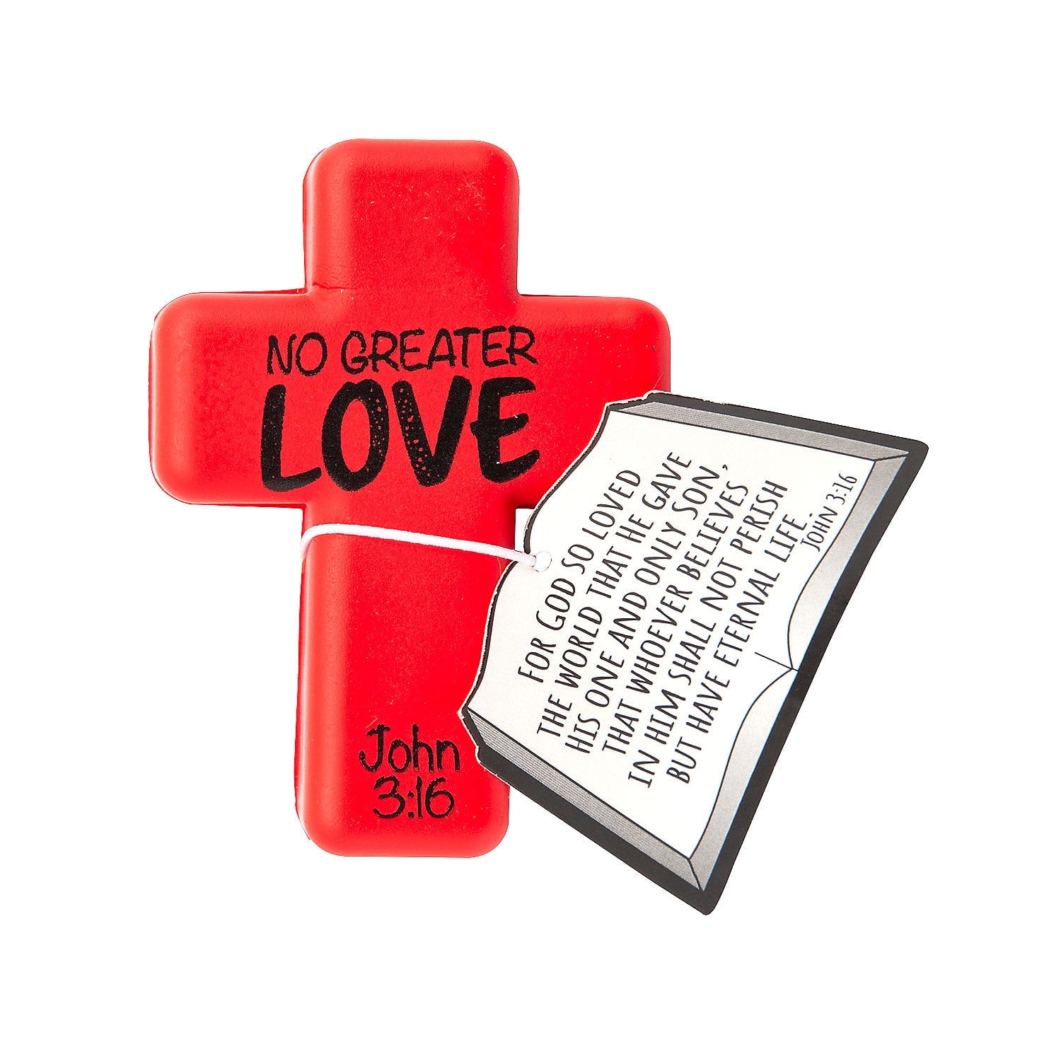 Fun Express John 3:16 Cross Stress Relief Toys with Inspirational ...
