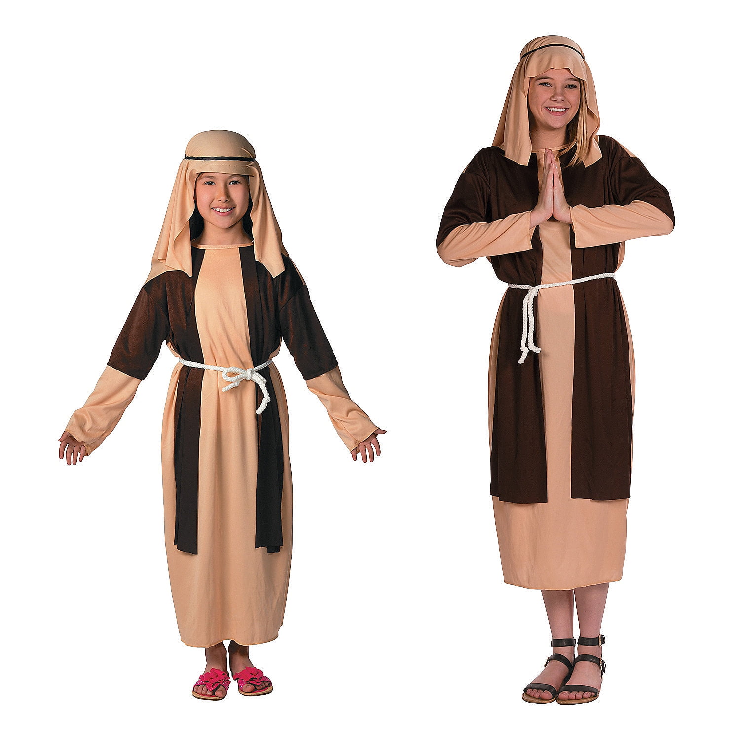 Fun Express Kids Deluxe Brown & Beige Shepherd Costumes - Walmart.com