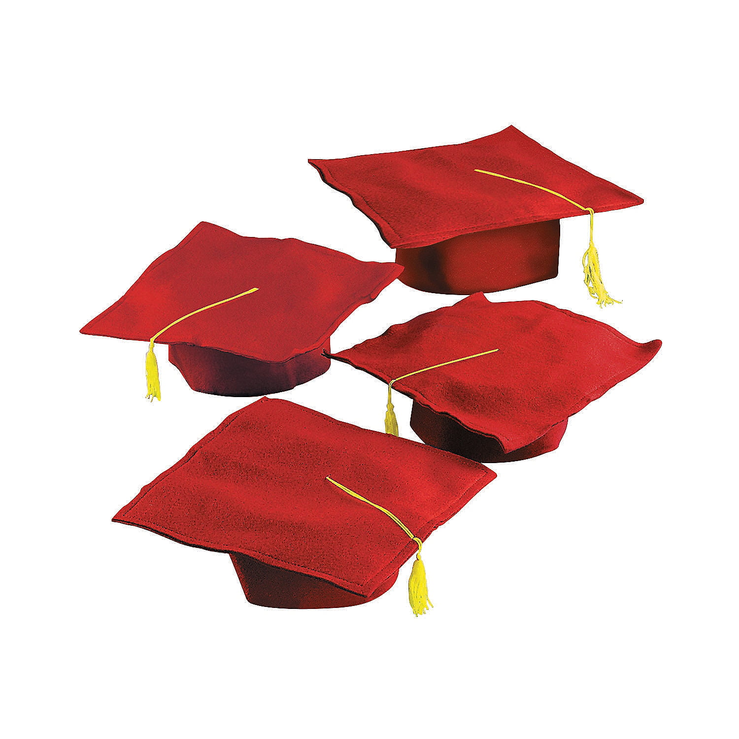 Fun Express Kids’ Red Felt Elementary School Graduation Mortarboard ...