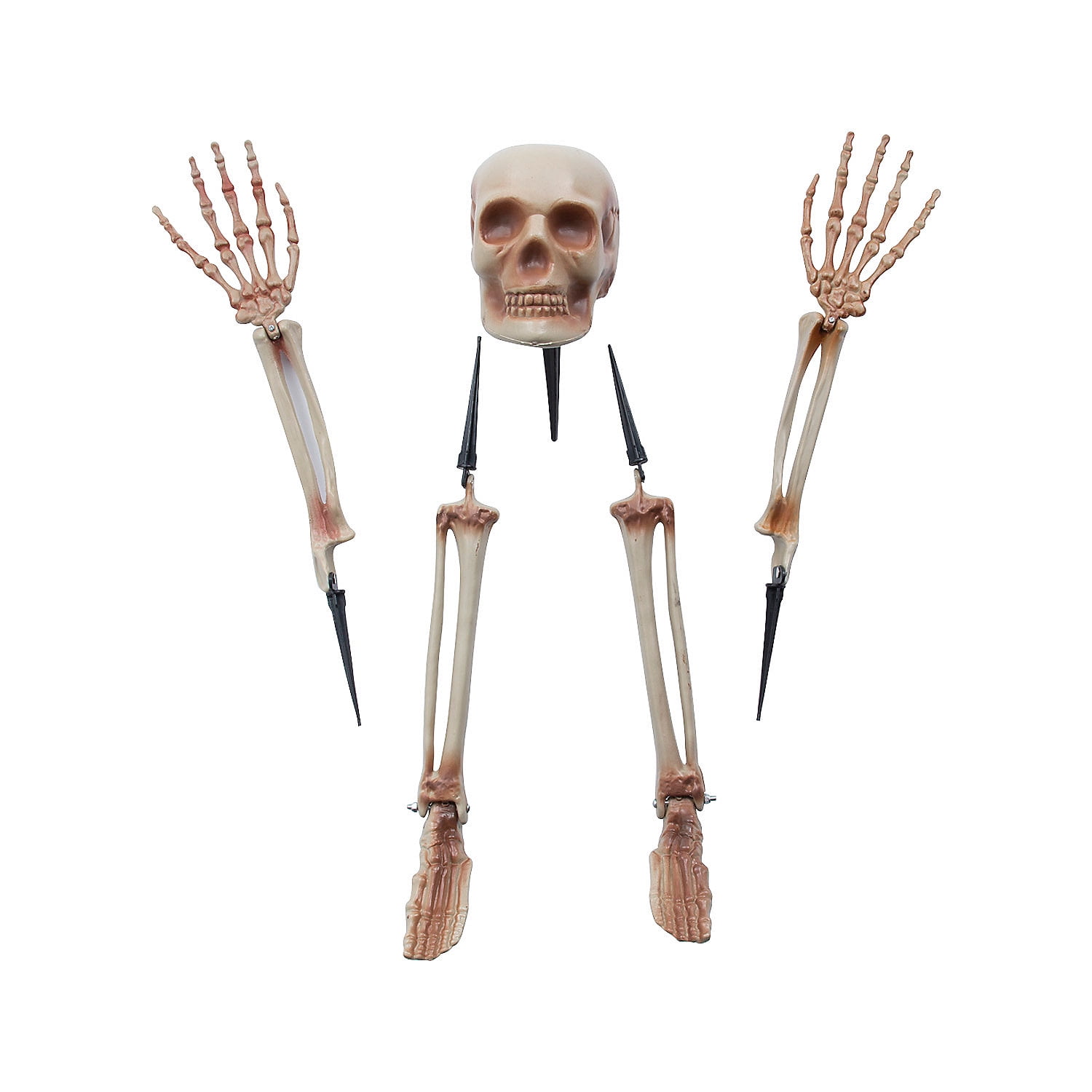Fun Express Large Yard Skeleton - 6 Pc - Walmart.com