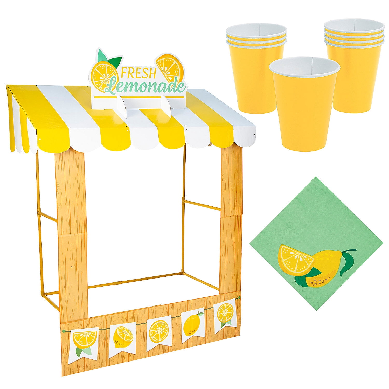 Fun Express Lemonade Stand Drink Station Kit, 63 Pieces - Walmart.com