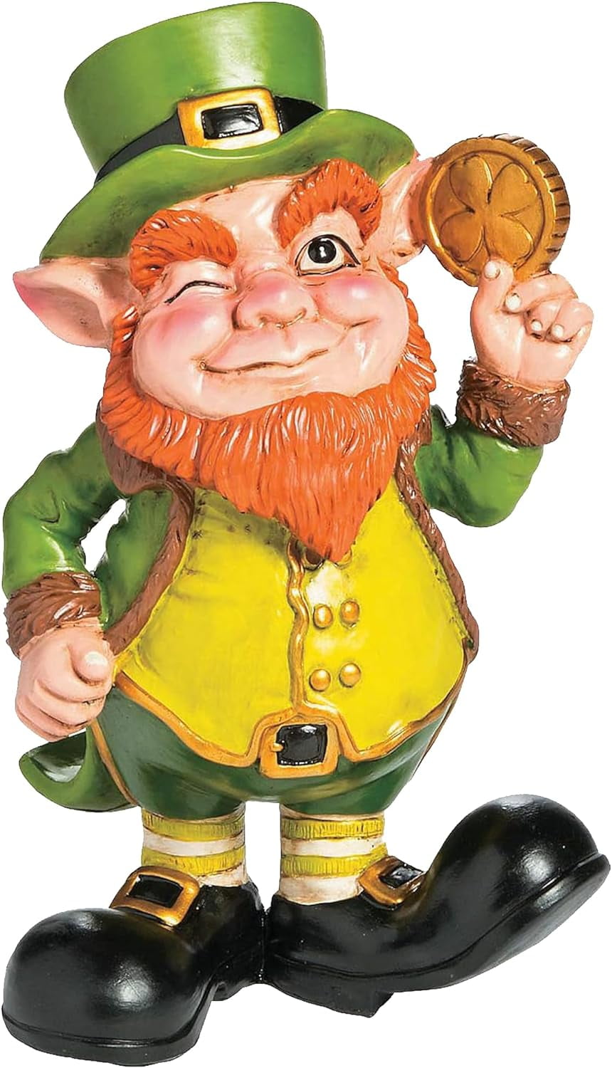 Fun Express Leprechaun 11.5 inches St Patricks Day Garden Statue ...
