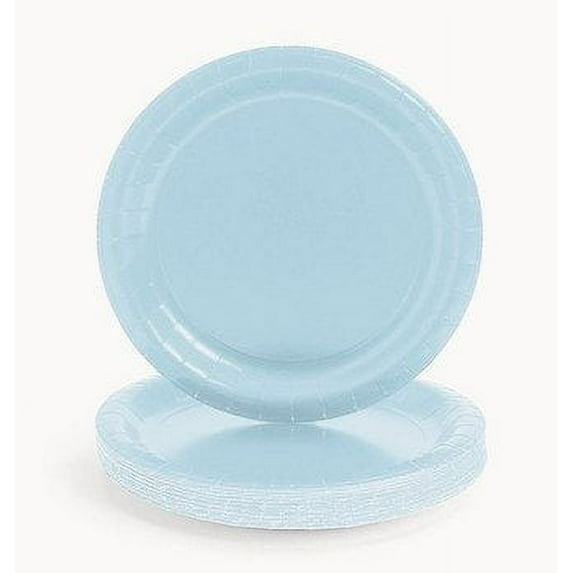 Fun Express Light Blue Paper Party Plates, 8 7/8", 24 Pieces - Walmart.com