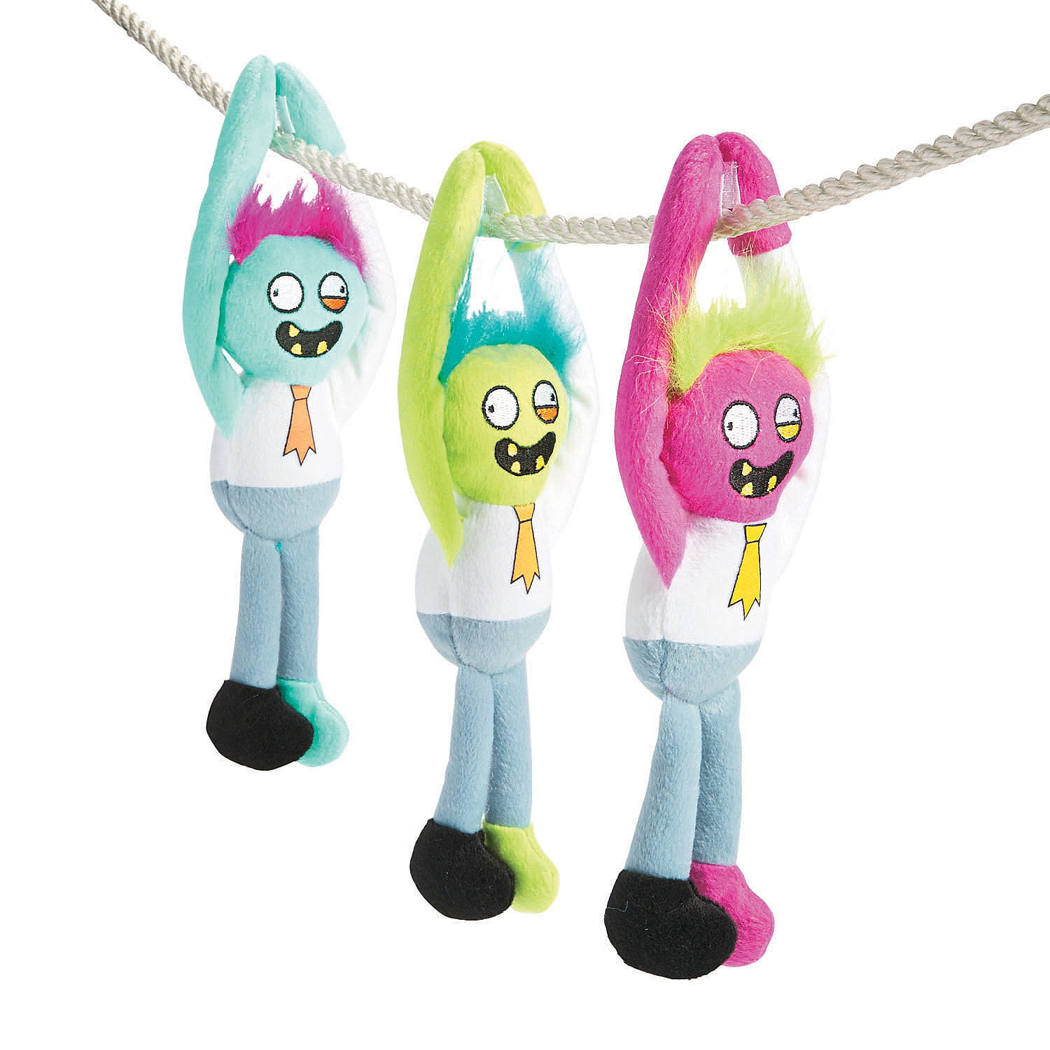 Fun Express Long-Arm Zombies Multi-color Halloween Party Favors, 12 ...