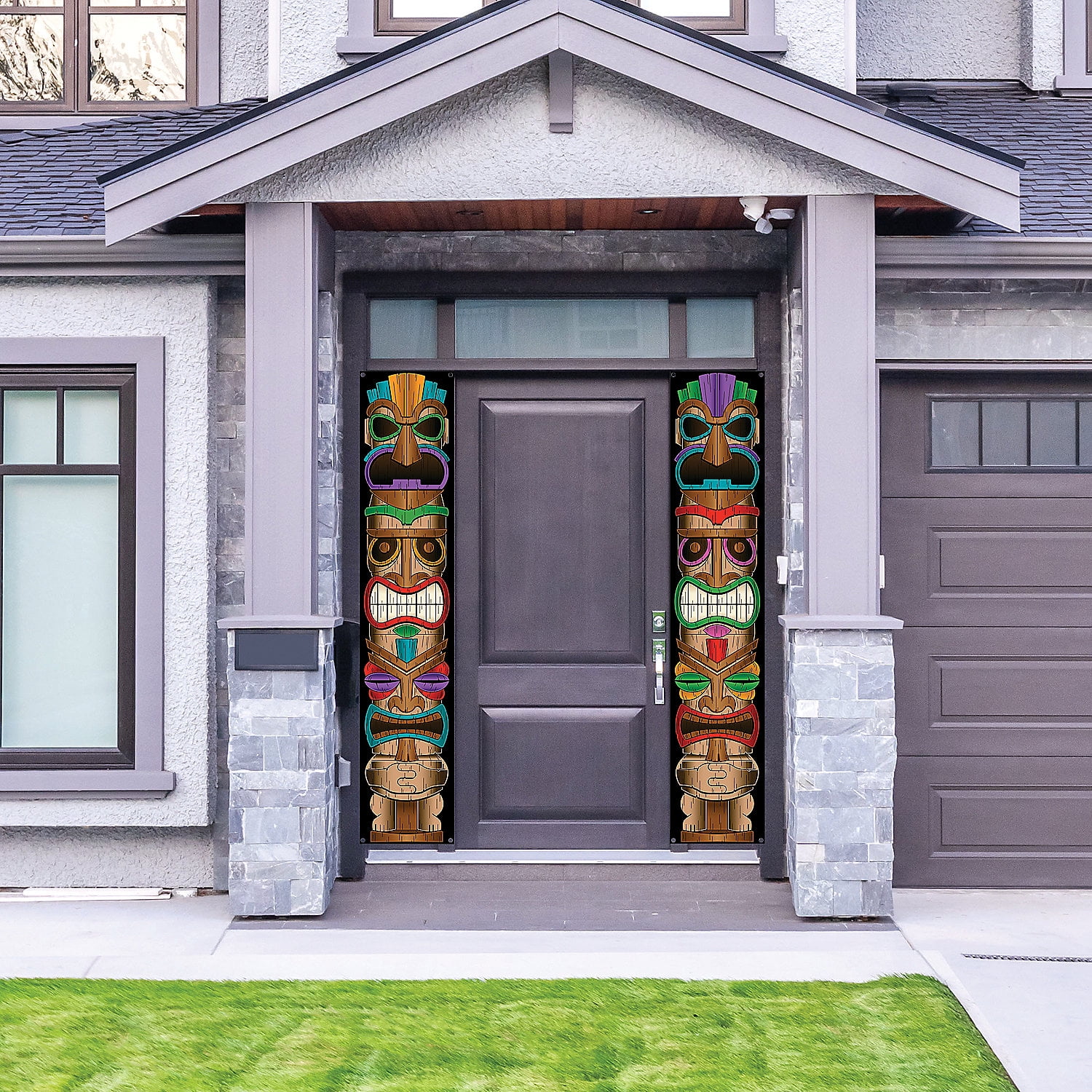 Fun Express Luau Tiki Vertical Banner Set - 2 Pc - Walmart.com