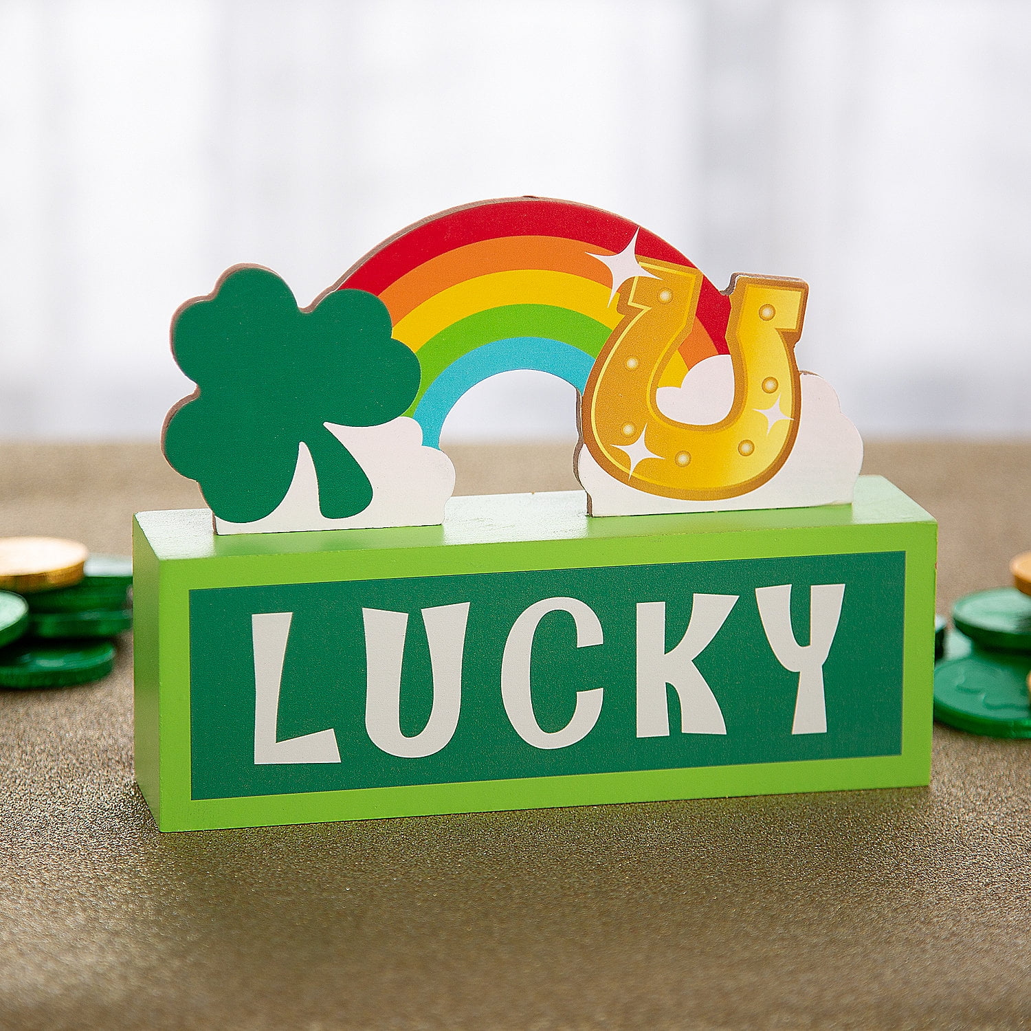 Fun Express Lucky Icons Tabletop Sign - Walmart.com
