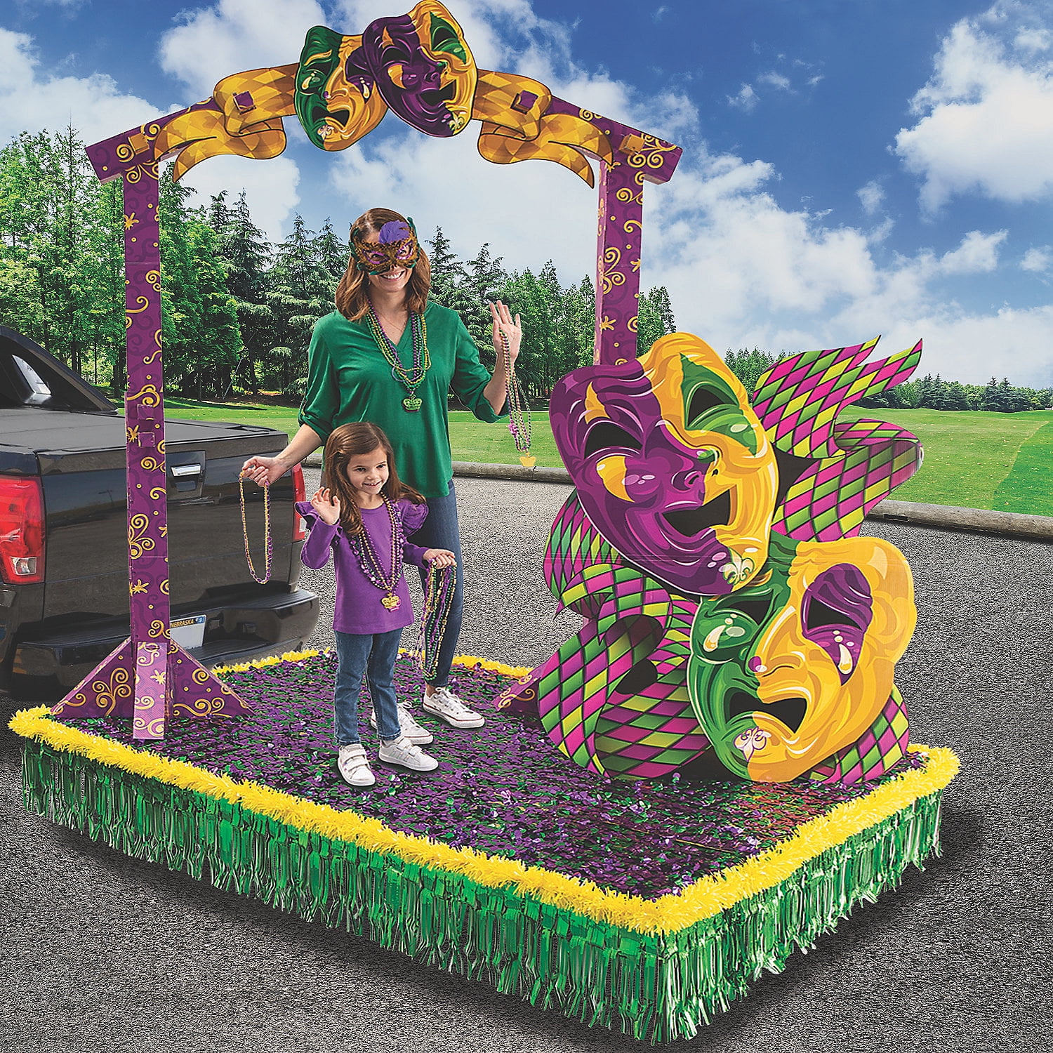 Fun Express Mardi Gras Parade Float Deluxe Decorating Kit 10 Pieces ...