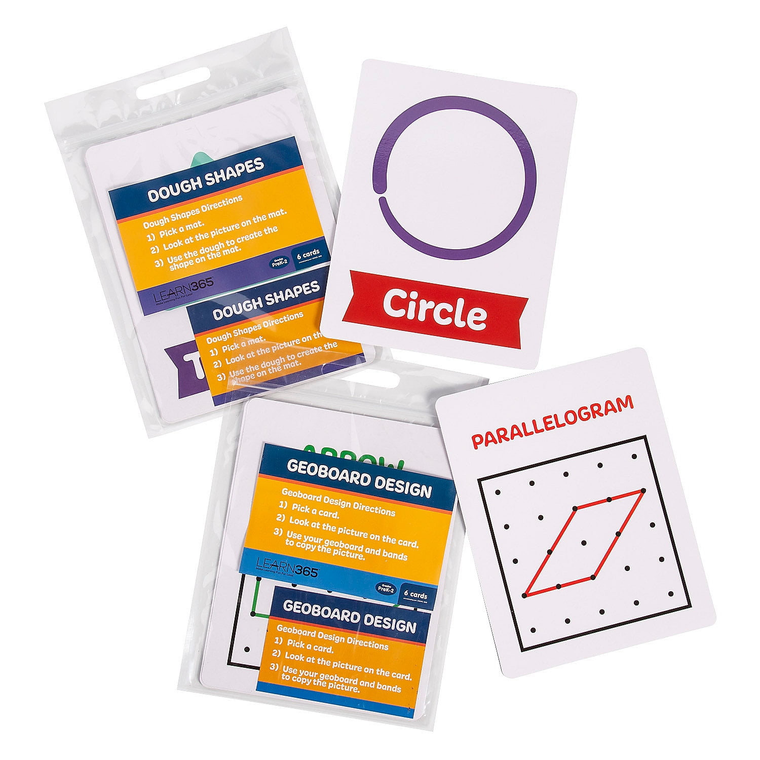 Fun Express Math & Geometry Activity Cards - 42 Pc - Walmart.com