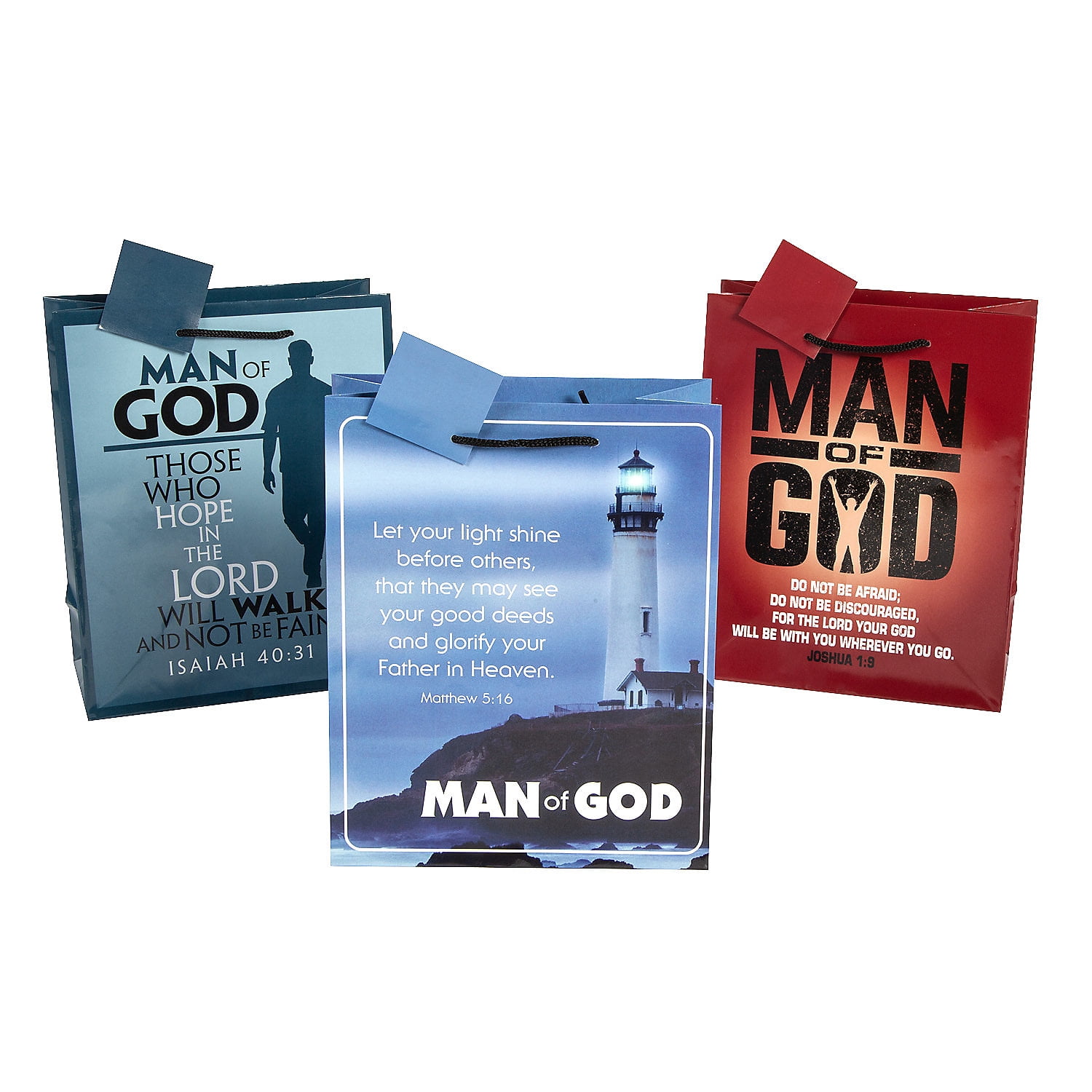 Fun Express Medium Man of God Gift Bags with Tags, 12pcs - Walmart.com