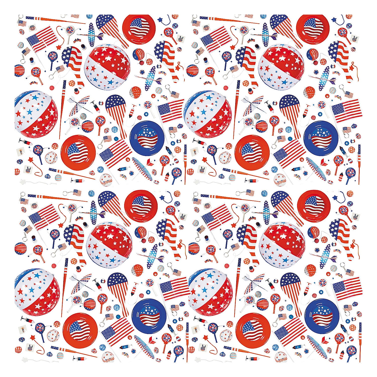 Fun Express Mega Bulk 3000 Pieces Patriotic Toy, Novelty & Handout ...