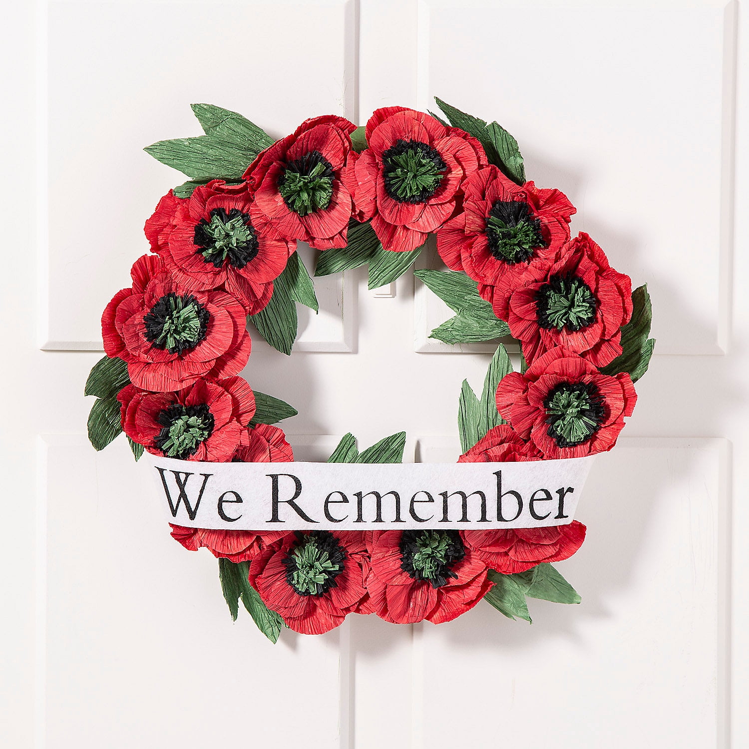 Fun Express Memorial Day Poppy Wreath - Walmart.com